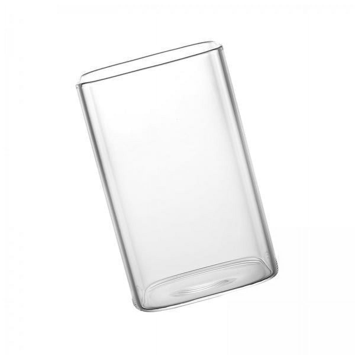 TISHITA 2xHighball Glass Square Clear Glassware Tea Everyday Use Milk Drinking Glasses 230ml ...