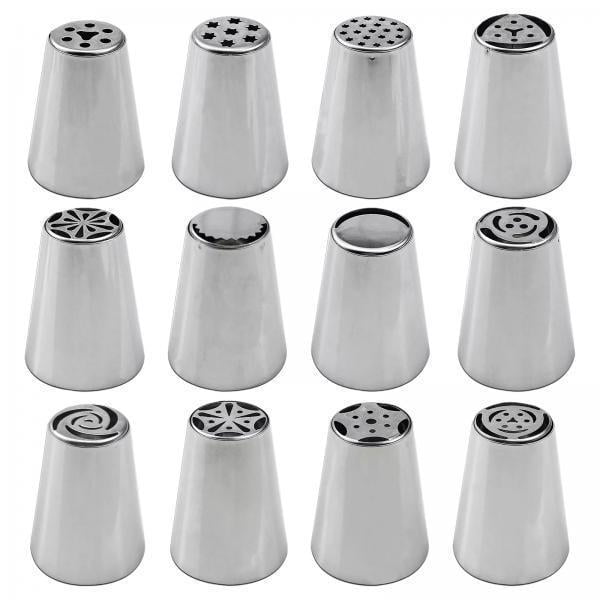 TISHITA 2xRussian Piping Tips Frosting Piping Kit DIY Piping Tips Set ...