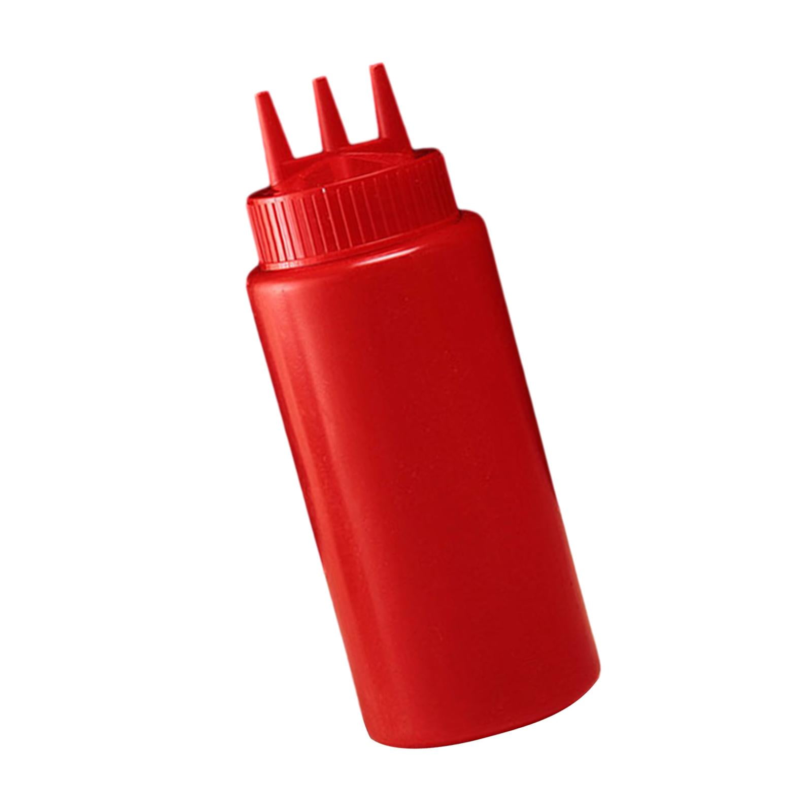 TISHITA 3 Hole Ketchup Bottle Refillable Reusable Twist Cap Ketchup ...