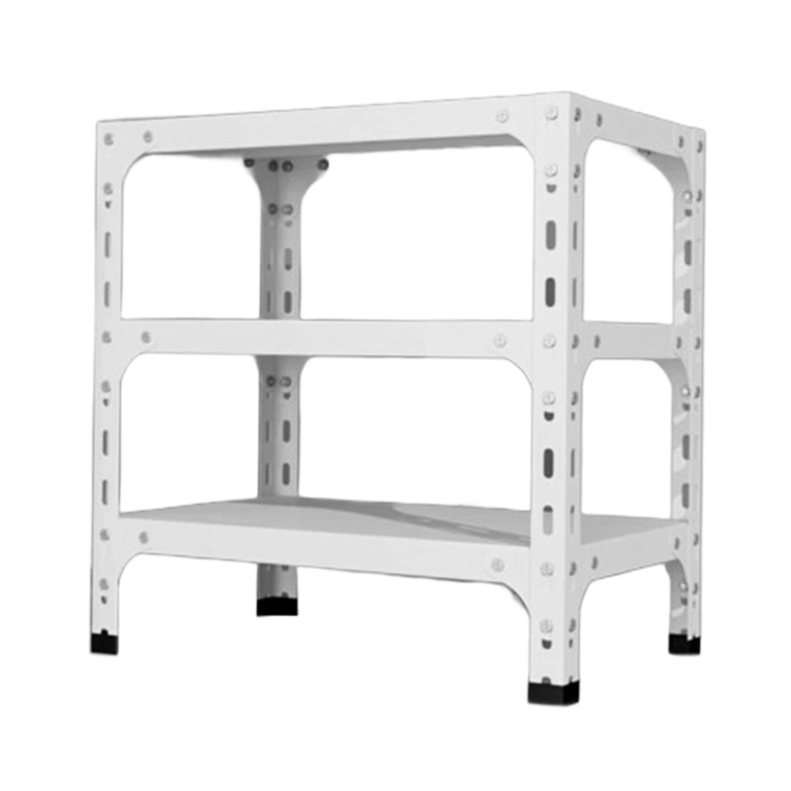 TISHITA 3 Layer Shelf Stand Display Steel Storage Rack for Pantry ...
