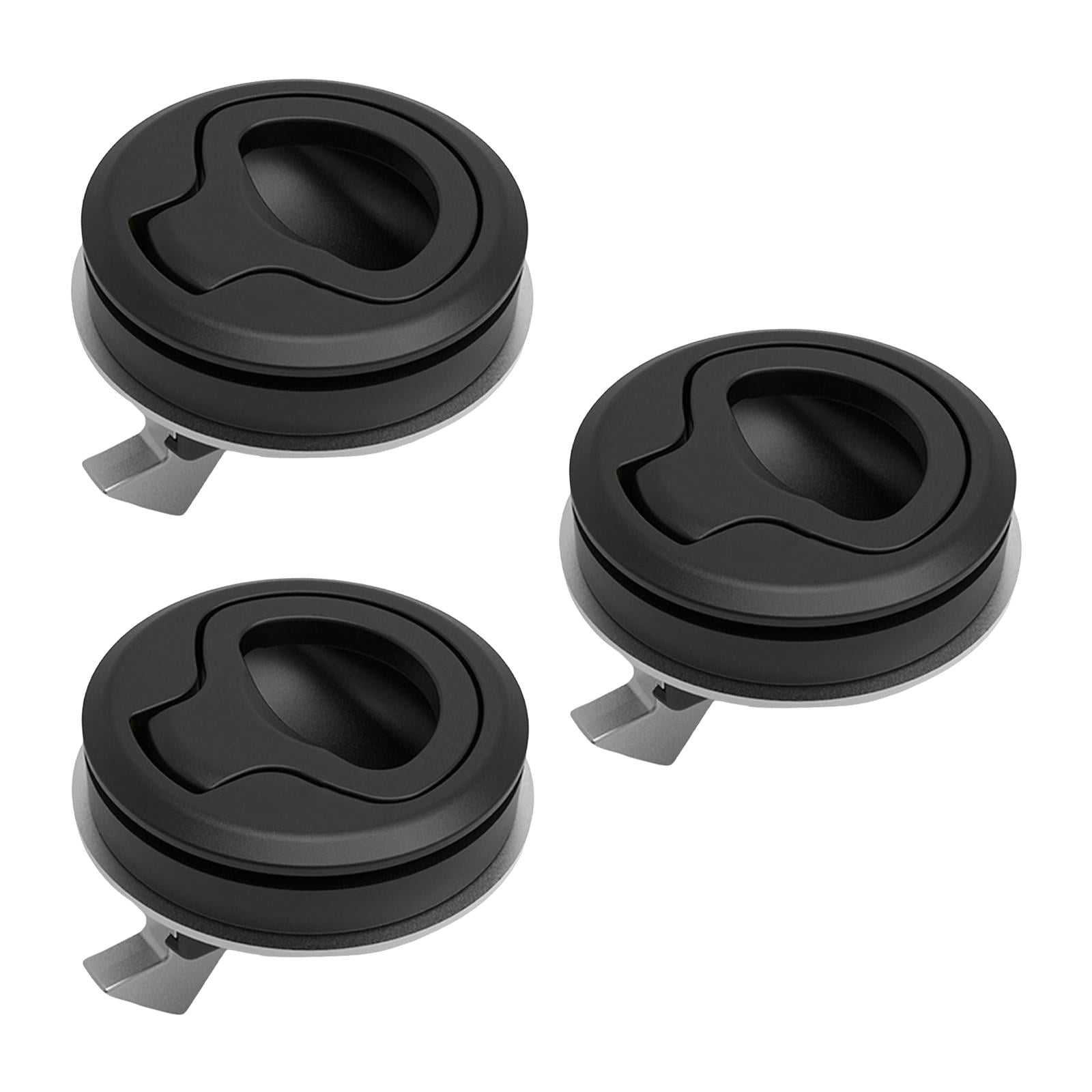 TISHITA 3 Pieces Flush Pull Latch Furniture Lock,Black Latch Locking ...