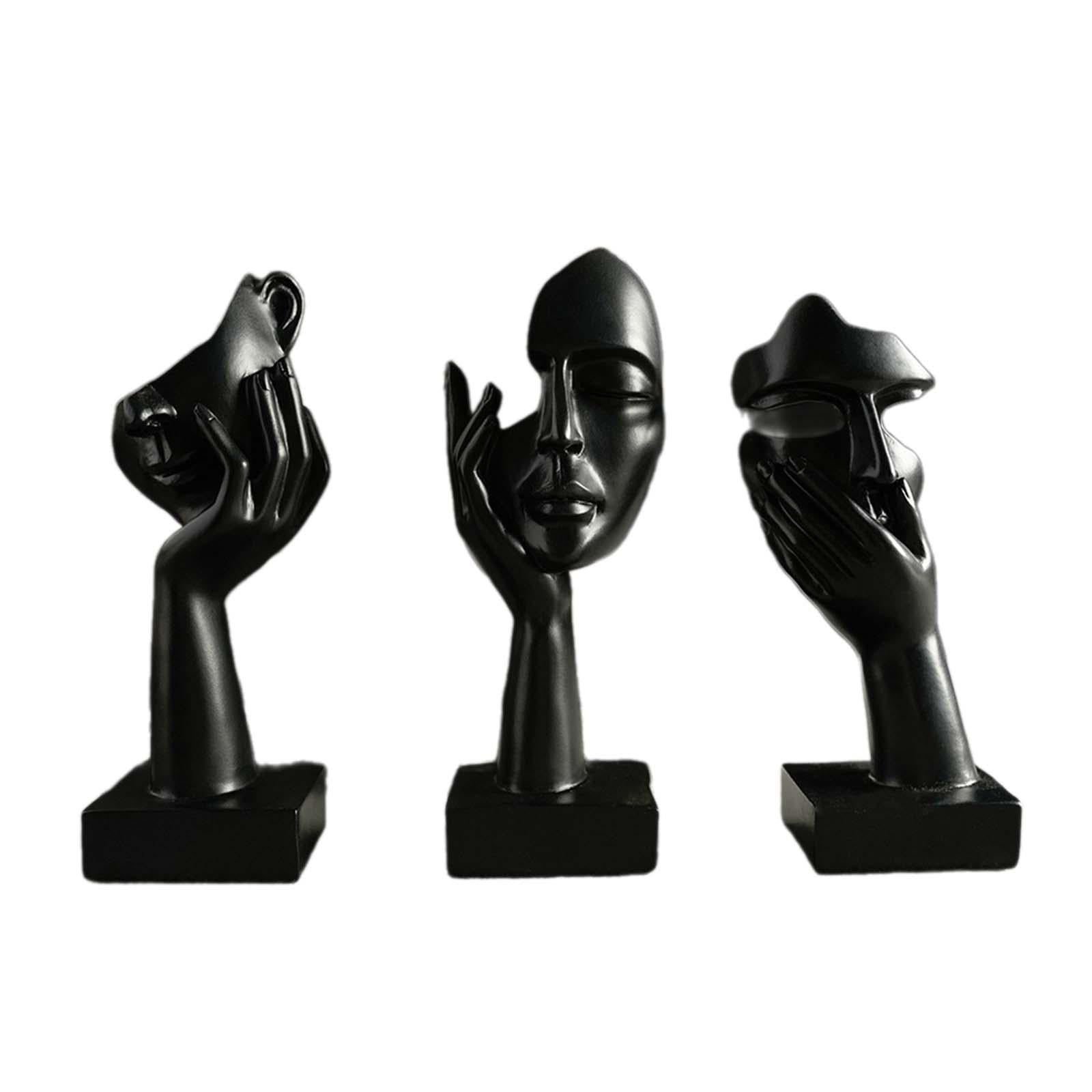 TISHITA 3 Pieces Resin Thinker Statues Tabletop Decorations Crafts ...