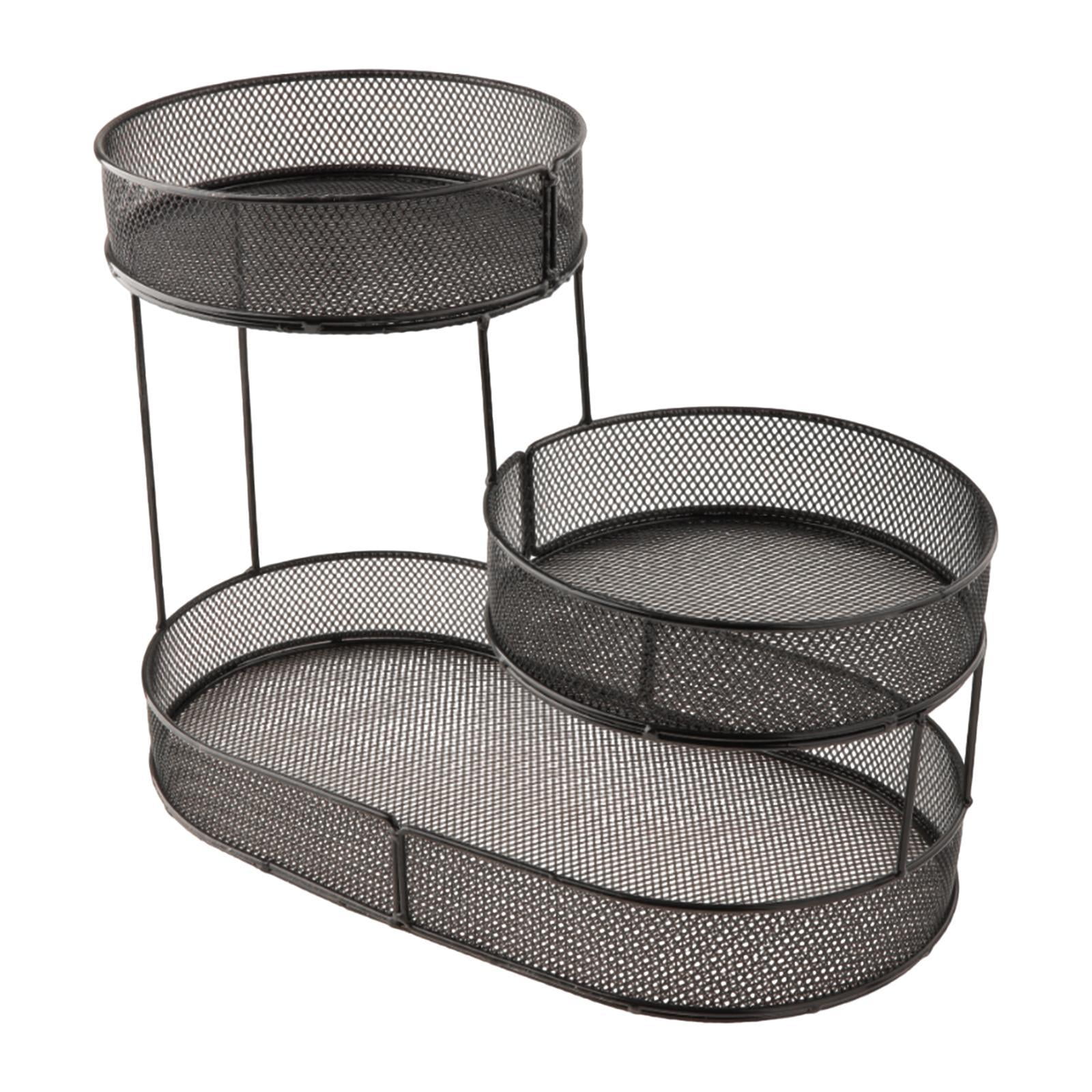 TISHITA 3 Tier Fruit Basket Cupcake Stand Countertop Metal Buffet ...