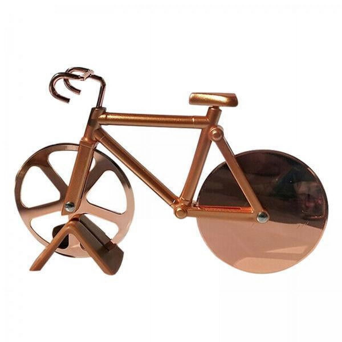 TISHITA 3xBicycle Pizza Cutter Bike Kitchen Pizza Cutter Golden 3 Pcs ...