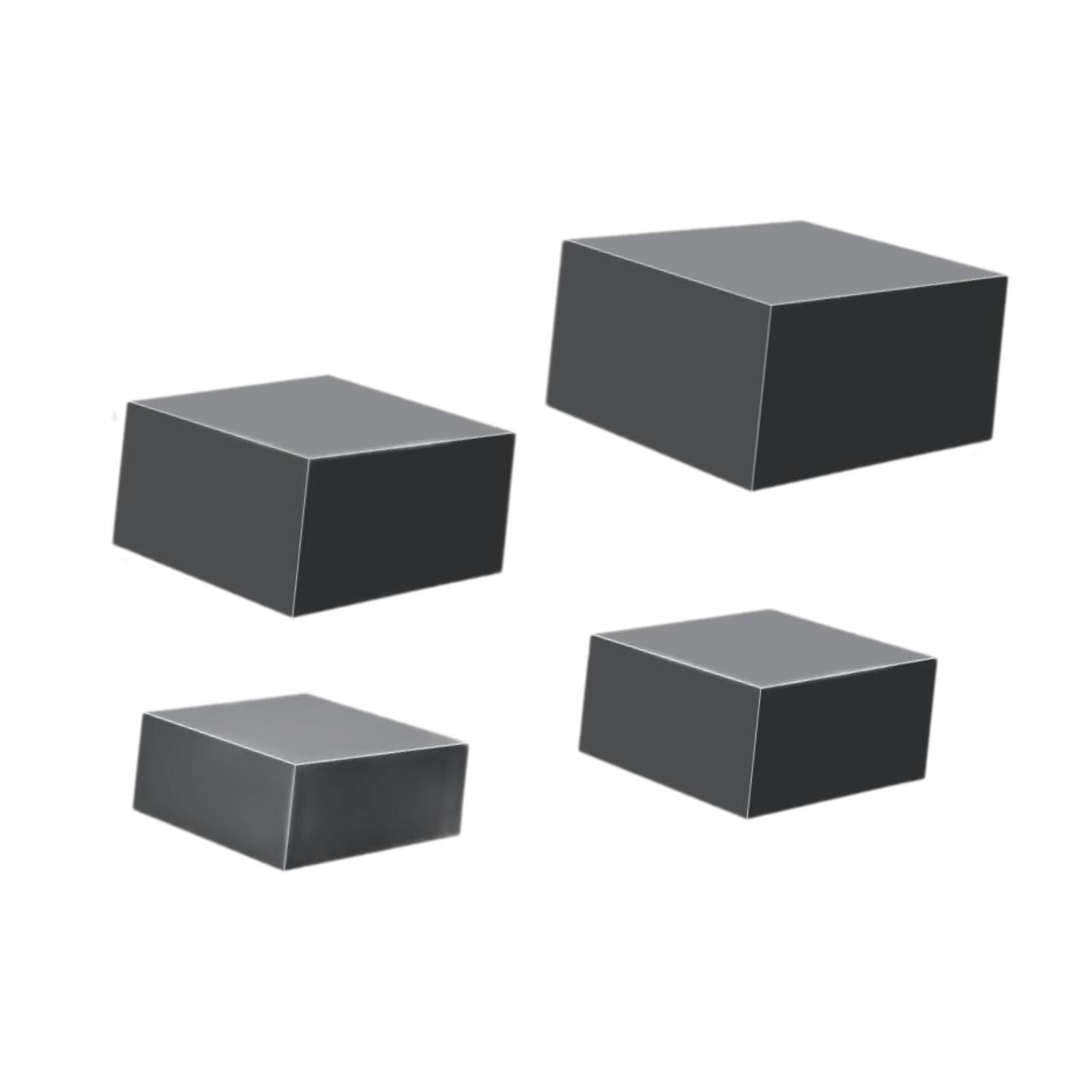 TISHITA 4 Pieces Acrylic Cube Display Box Riser, Nesting Riser,Food ...