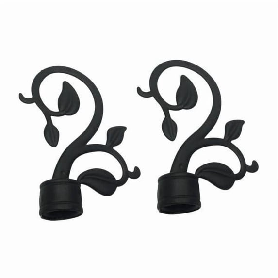 TISHITA 4x2x Curtain Pole Ends Curtain Rod Finials Drapery Rail Pole ...