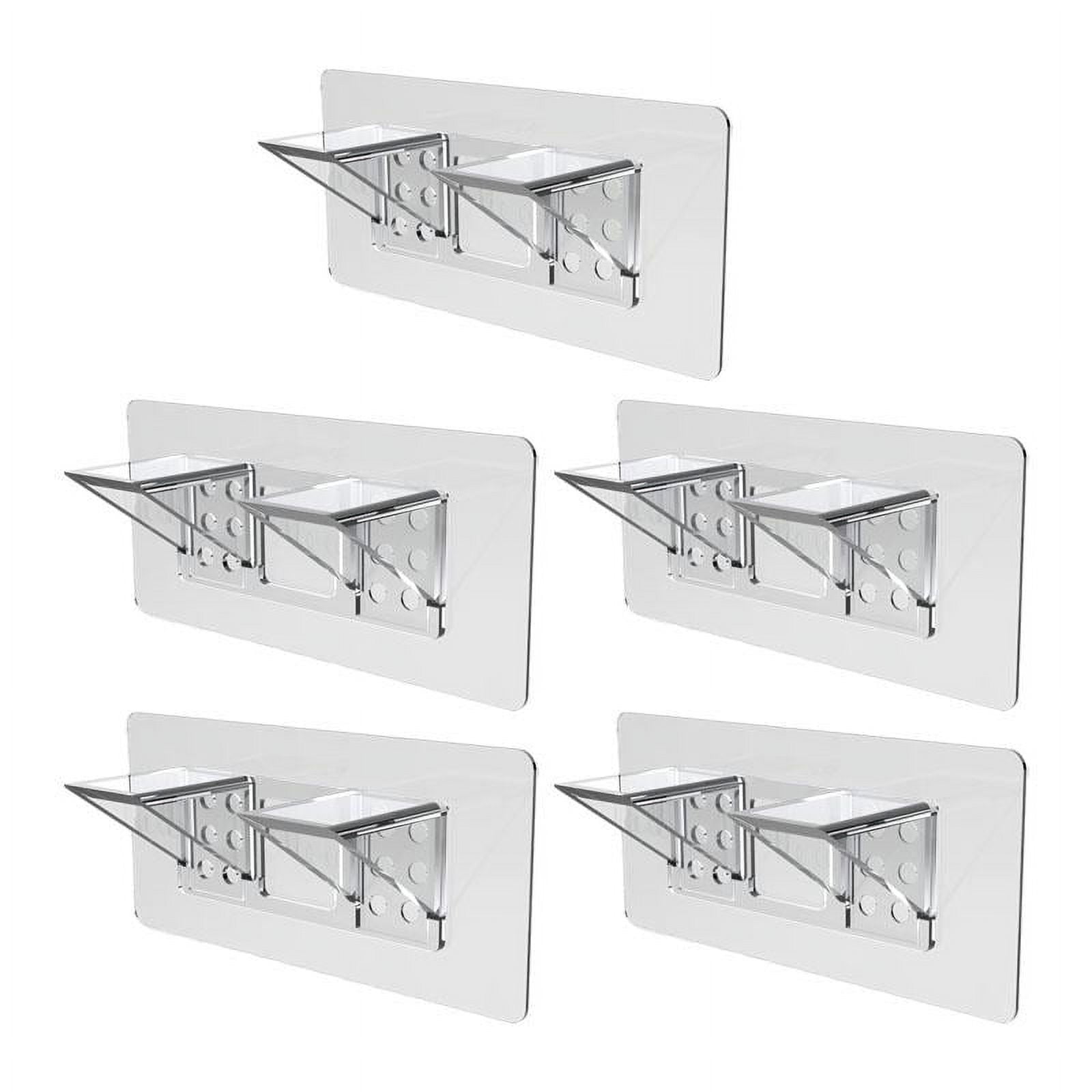TISHITA 5 Pieces Locking Cabinet Shelf Clips Gluey Shelf Support Pegs ...