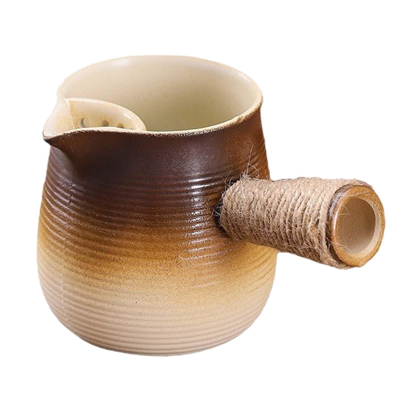 TISHITA 550ml Ceramic Teapot for Boiling Hot Water Durable with Rope ...