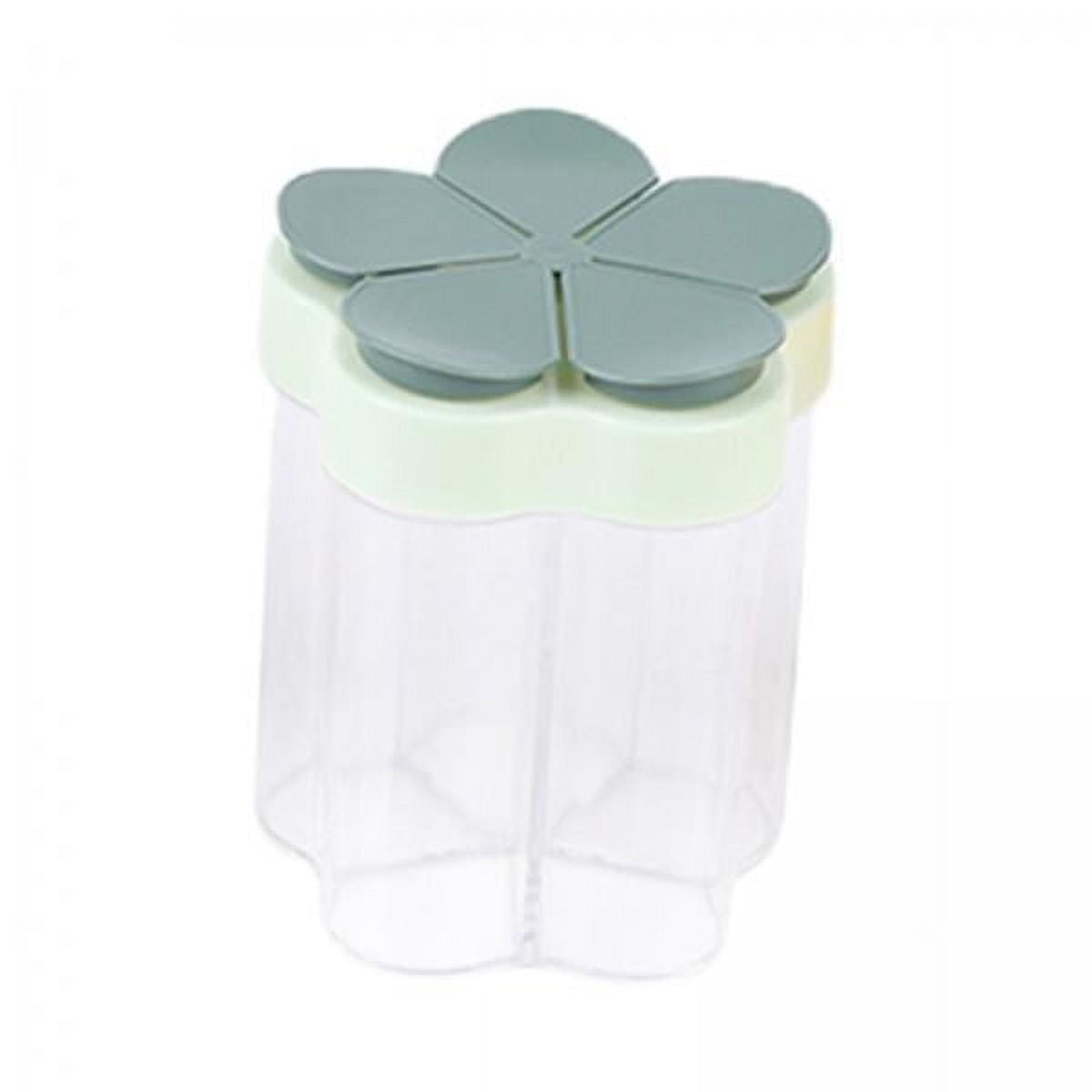 TISHITA 6x Transparent 5 Grids Flip Spice Shaker Jars Net Shaped ...