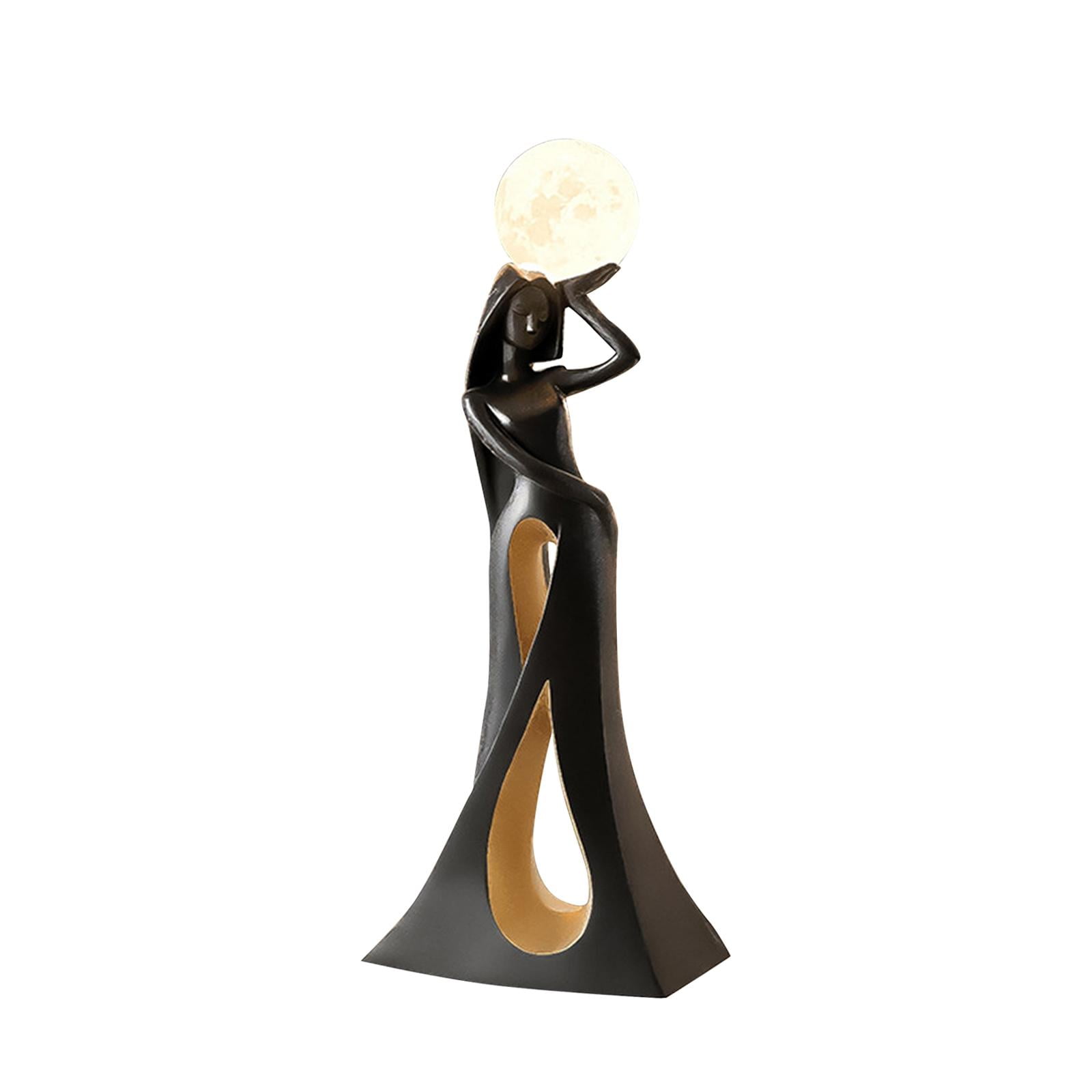 TISHITA Abstract Figurine with LED Floor Luminous Sculpture Character ...