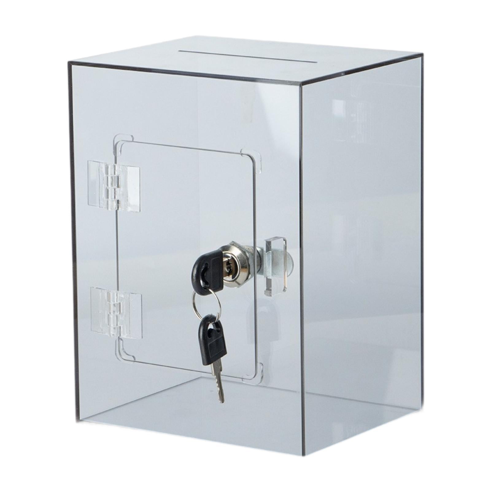 TISHITA Acrylic Money Saving Box Money Bank Locking Change Saving Case ...