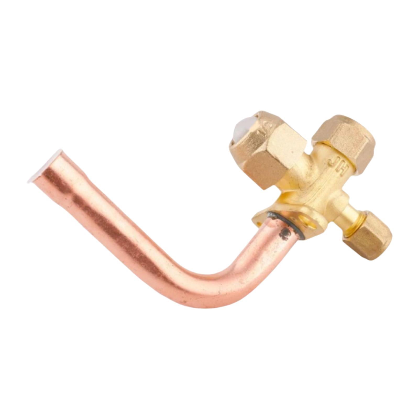 TISHITA Air Conditioner Stop Valve 3 Way Angle Stop Elbow High and Low ...