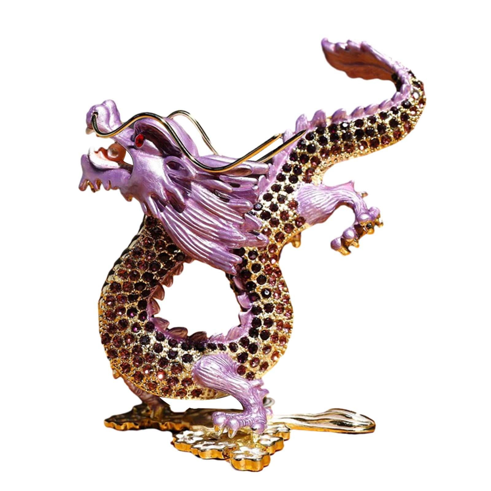 TISHITA Alloy Dragon Figurine Animal Sculpture Crafts Chinese New Year ...