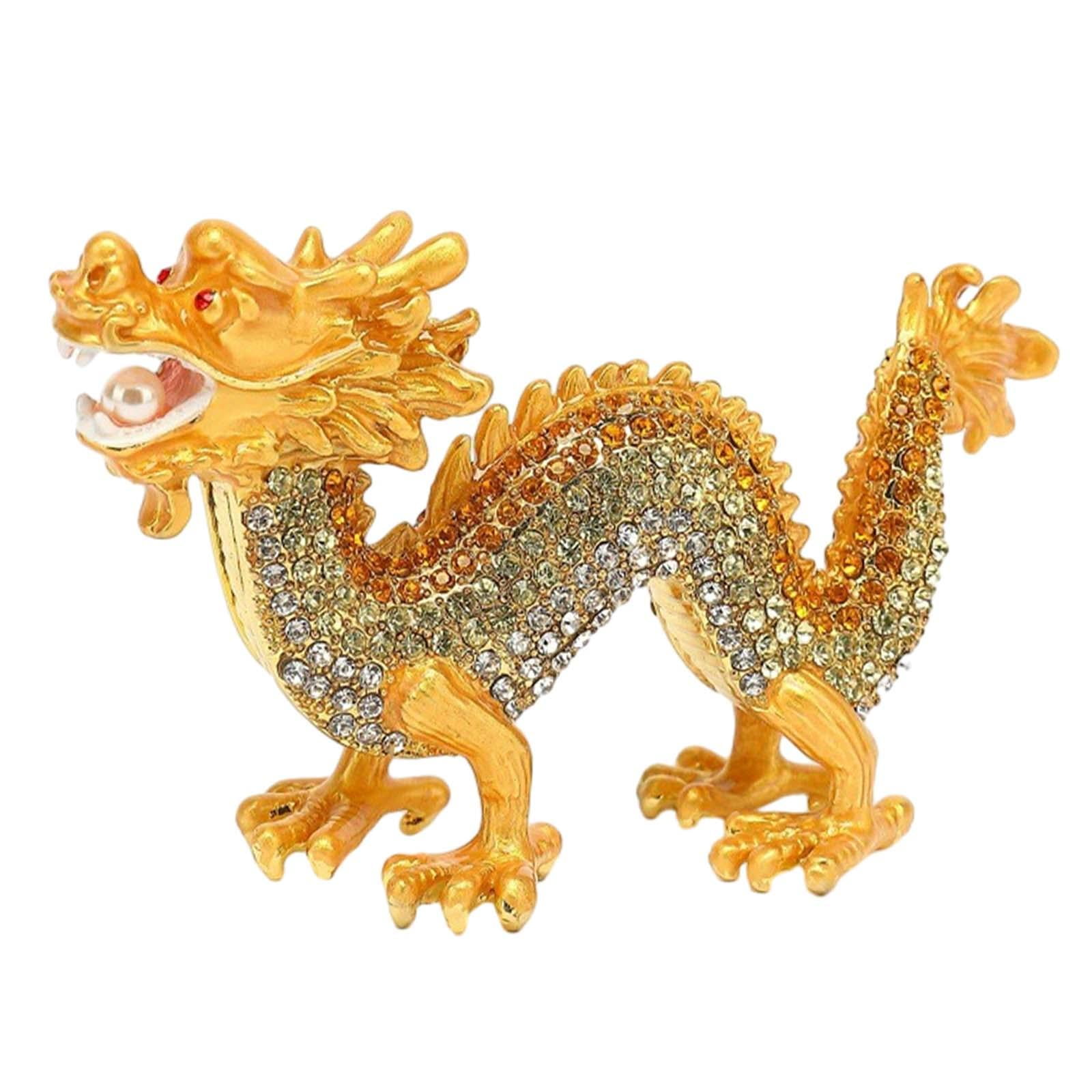 TISHITA Alloy Dragon Figurine Dragon Sculpture Fengshui Crafts Animal ...