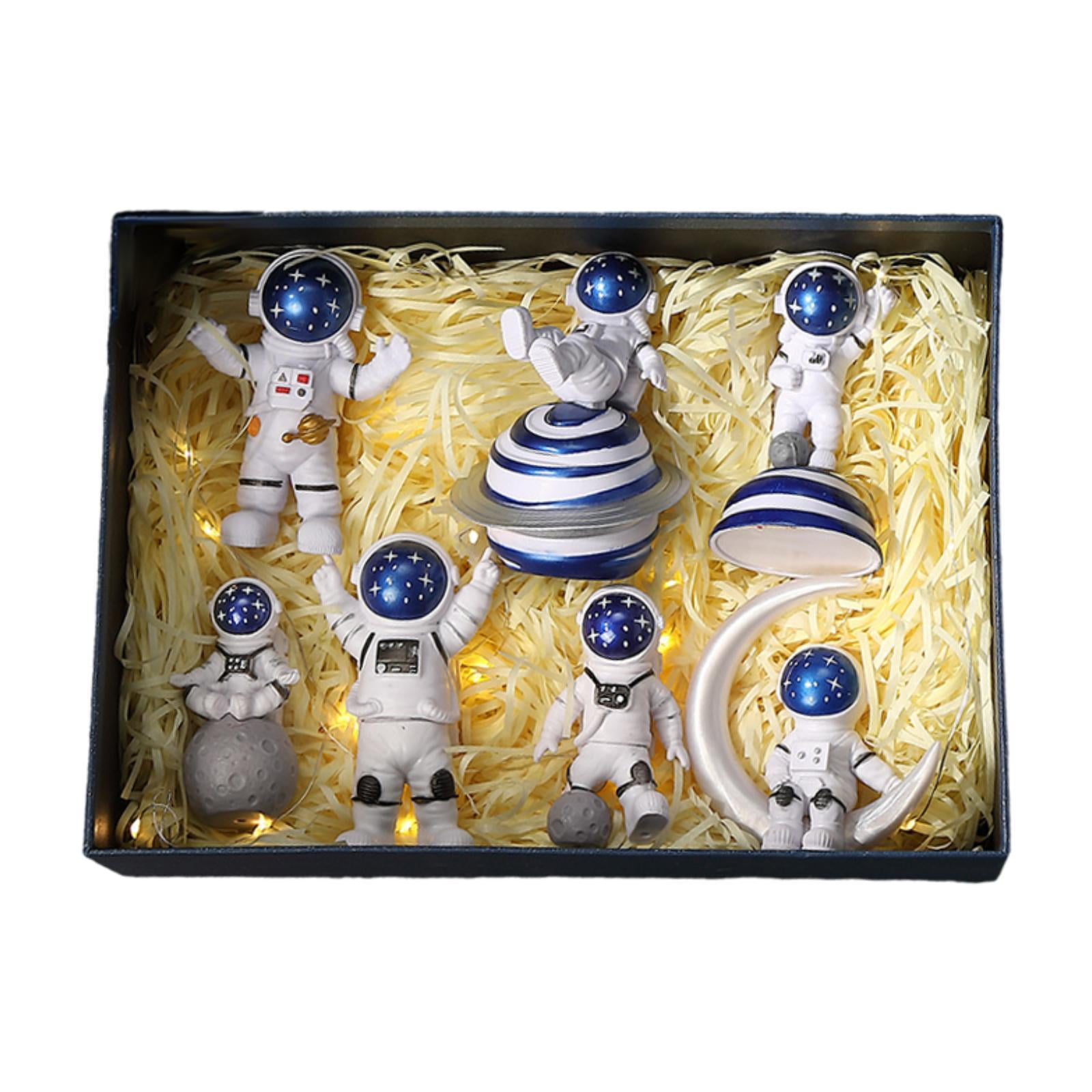 TISHITA Astronaut Figurine Resin Miniature Astronaut Toys for Bedroom ...