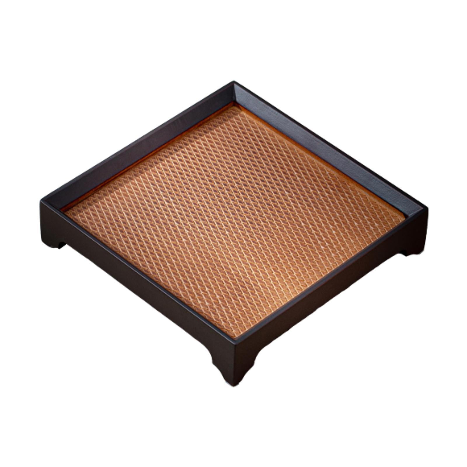 TISHITA Bamboo Chinese Tea Tray Snack Plate Compact Versatiled Serving ...