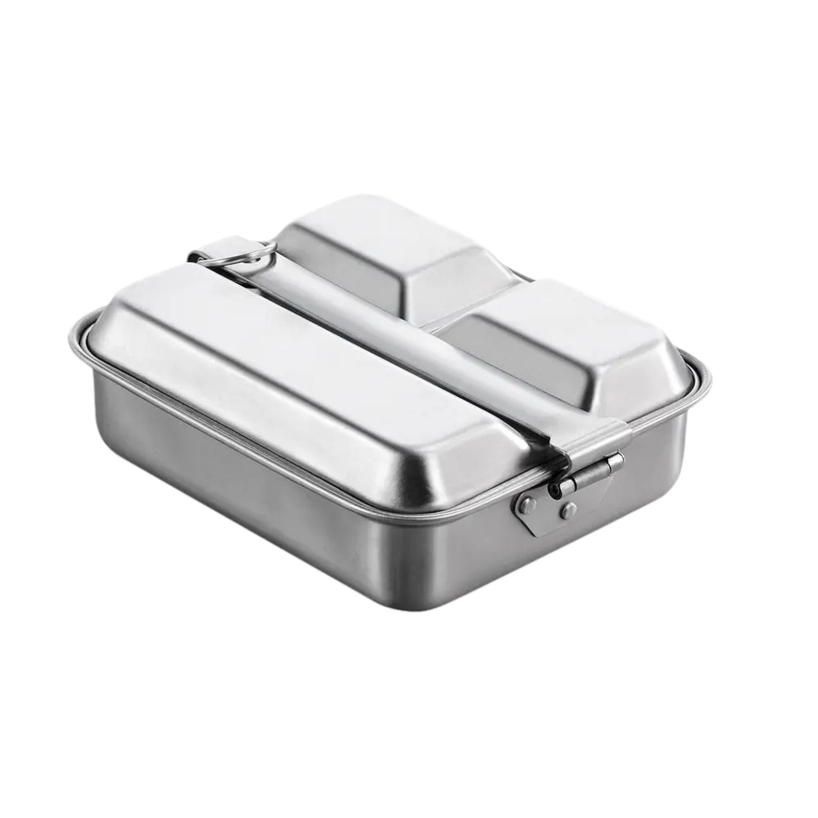 TISHITA Bento Box Stainless Steel Bento Box Double Layer Office Worker ...