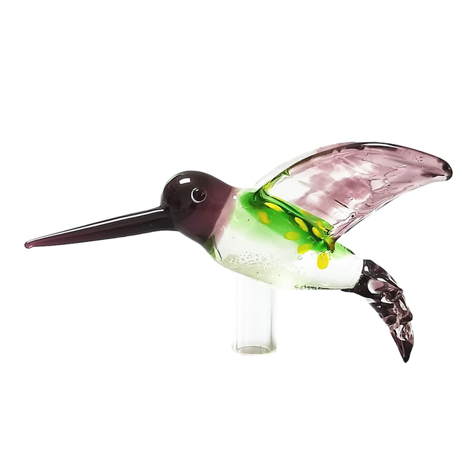 TISHITA Bird Figurine Art Craft Stained Glass Animal Sculpture ...