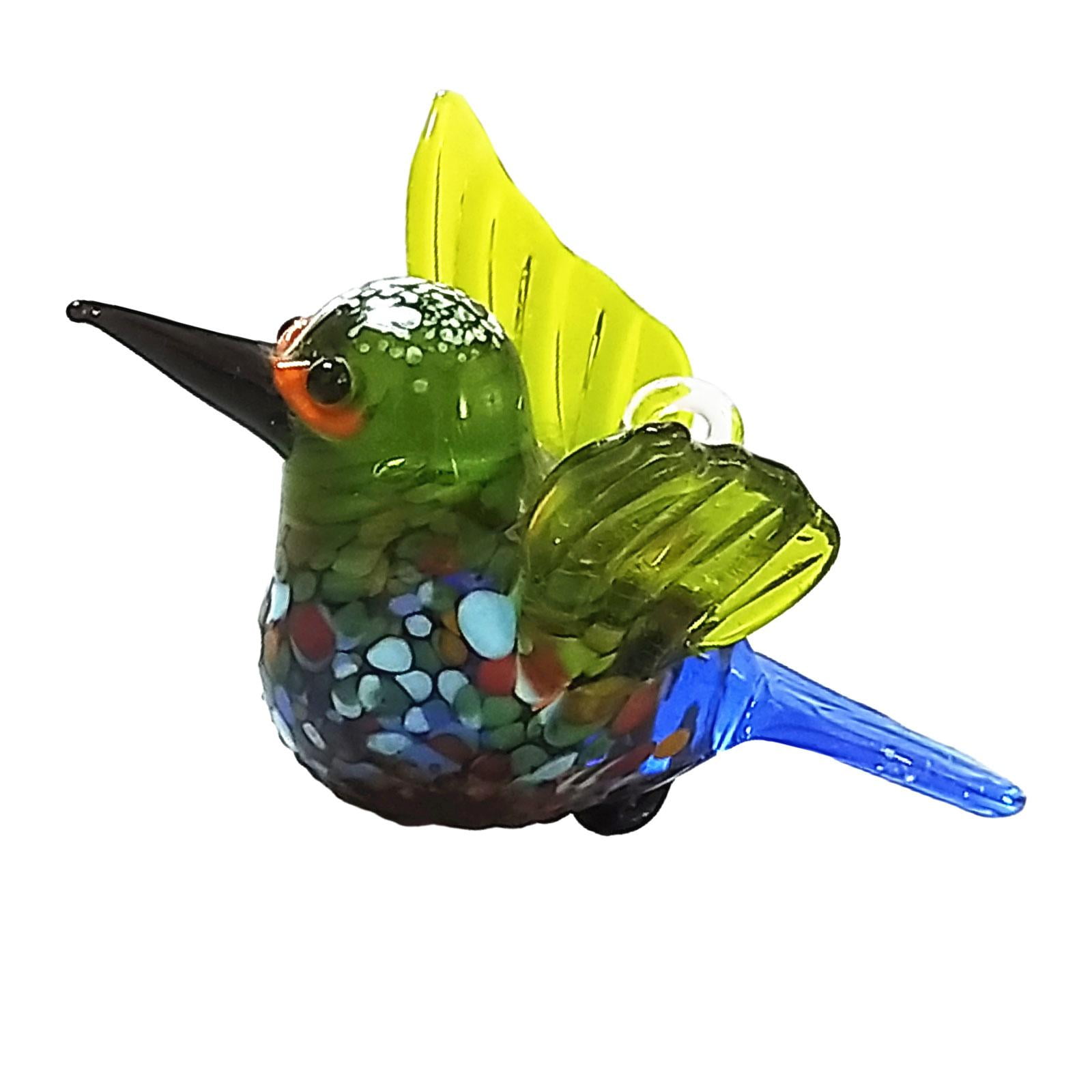 TISHITA Bird Figurine Art Craft Stained Glass Animal Sculpture ...
