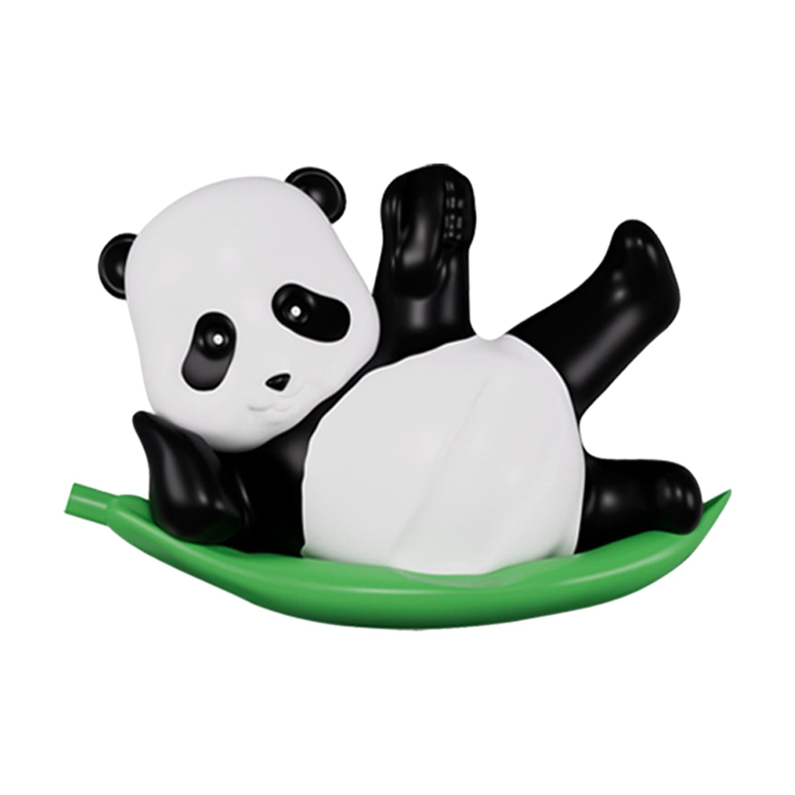 TISHITA Bottle Holder Tabletop Rack Animal Statue Panda Figurine Resin ...