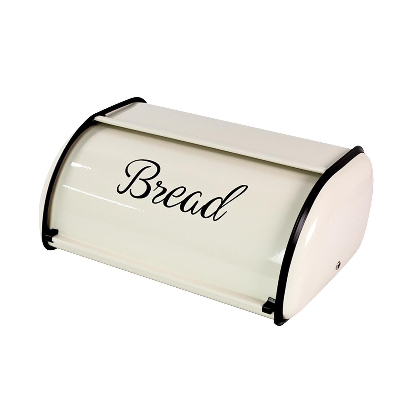 TISHITA Bread Box Bread Bin with Roll Lid Portable Large Capacity ...