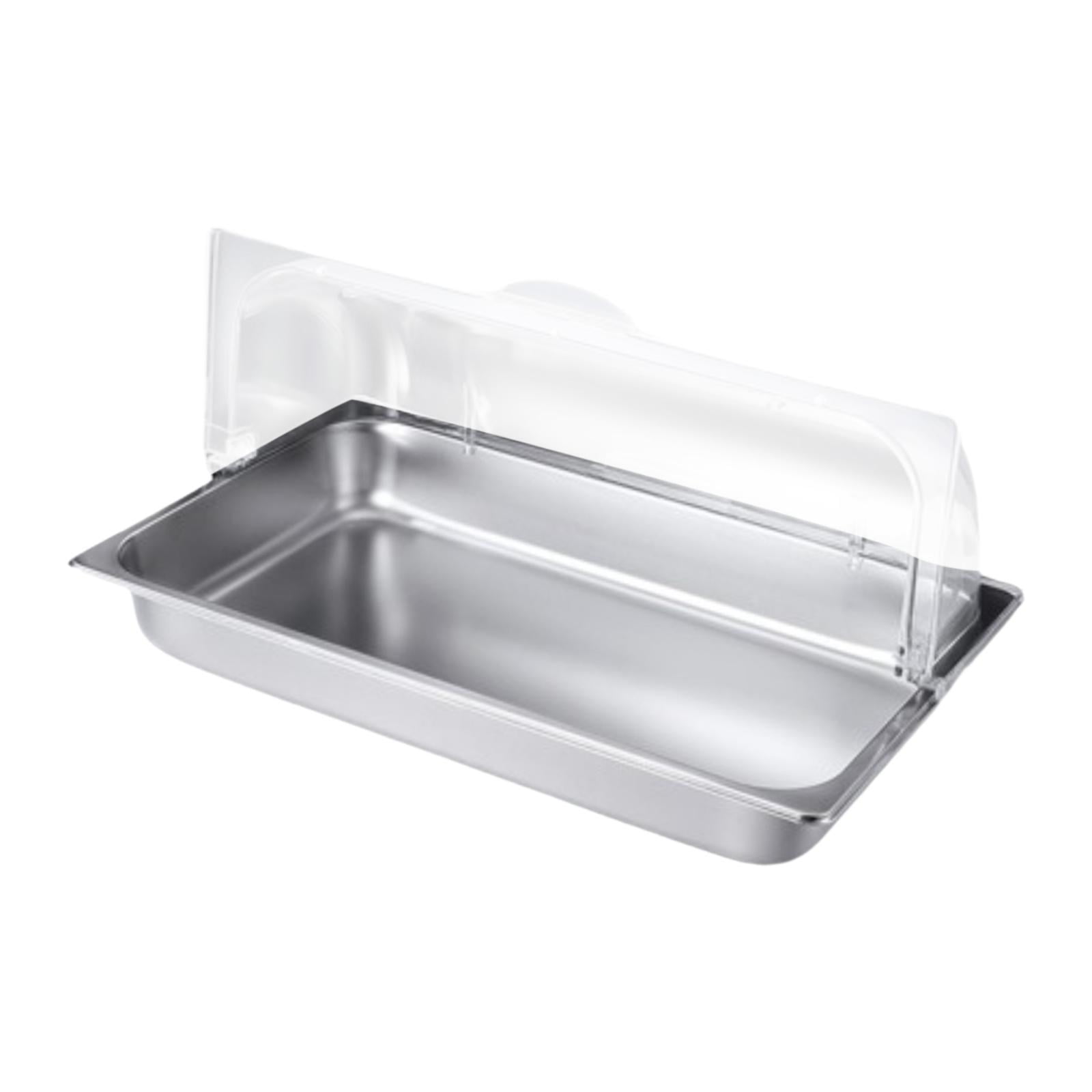 TISHITA Buffet Serving Tray Cooling Food Platter with Flip Lid Easy ...