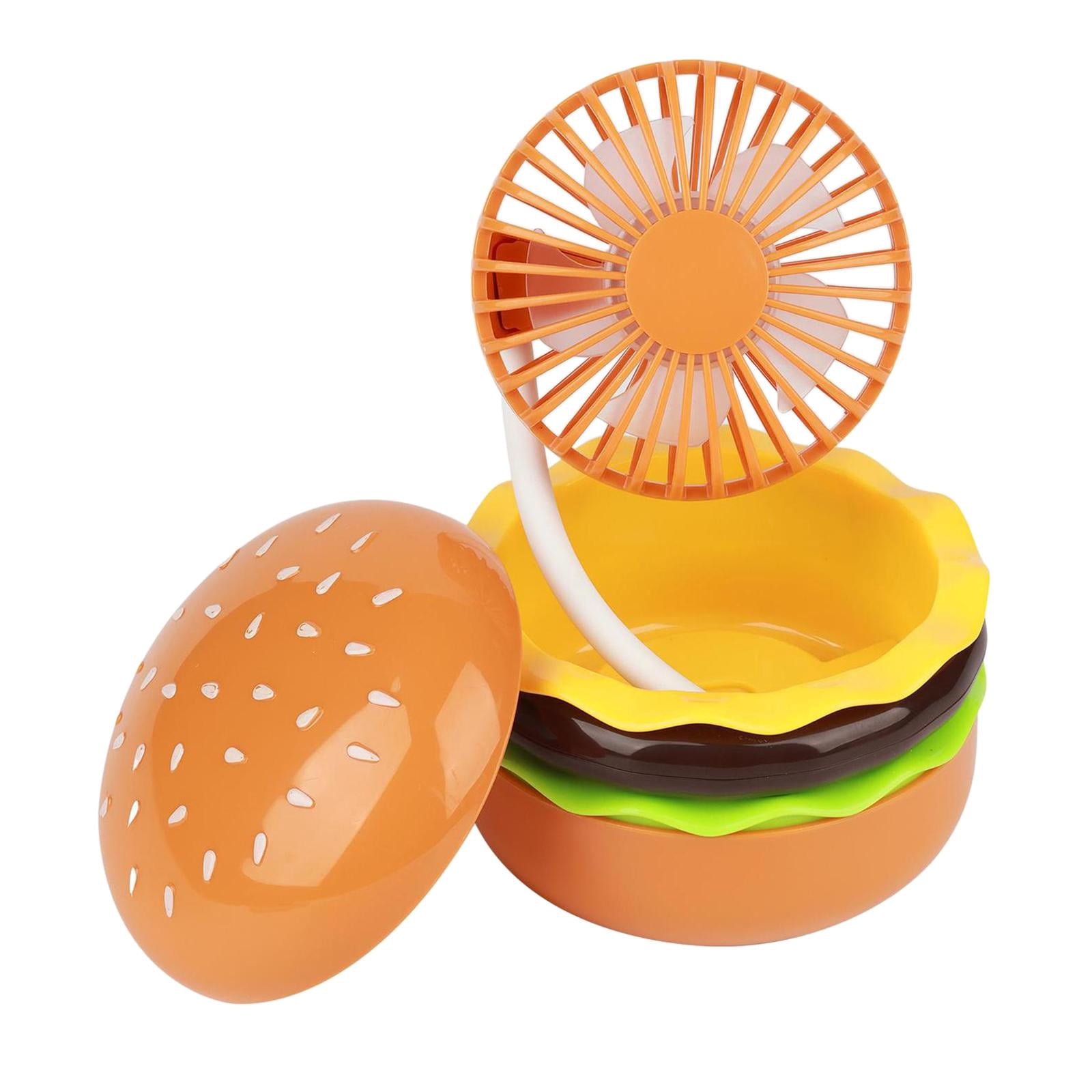 TISHITA Burger Mini Fan Kids Outdoor Hand Fan Toy Stylish Eyelash Table ...