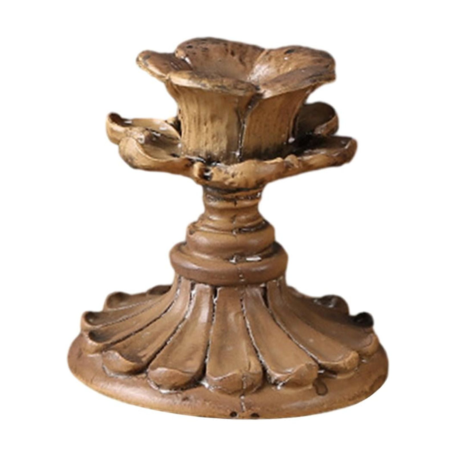 TISHITA Candle Holder Candleholder Centerpiece Retro Carved Decorative ...