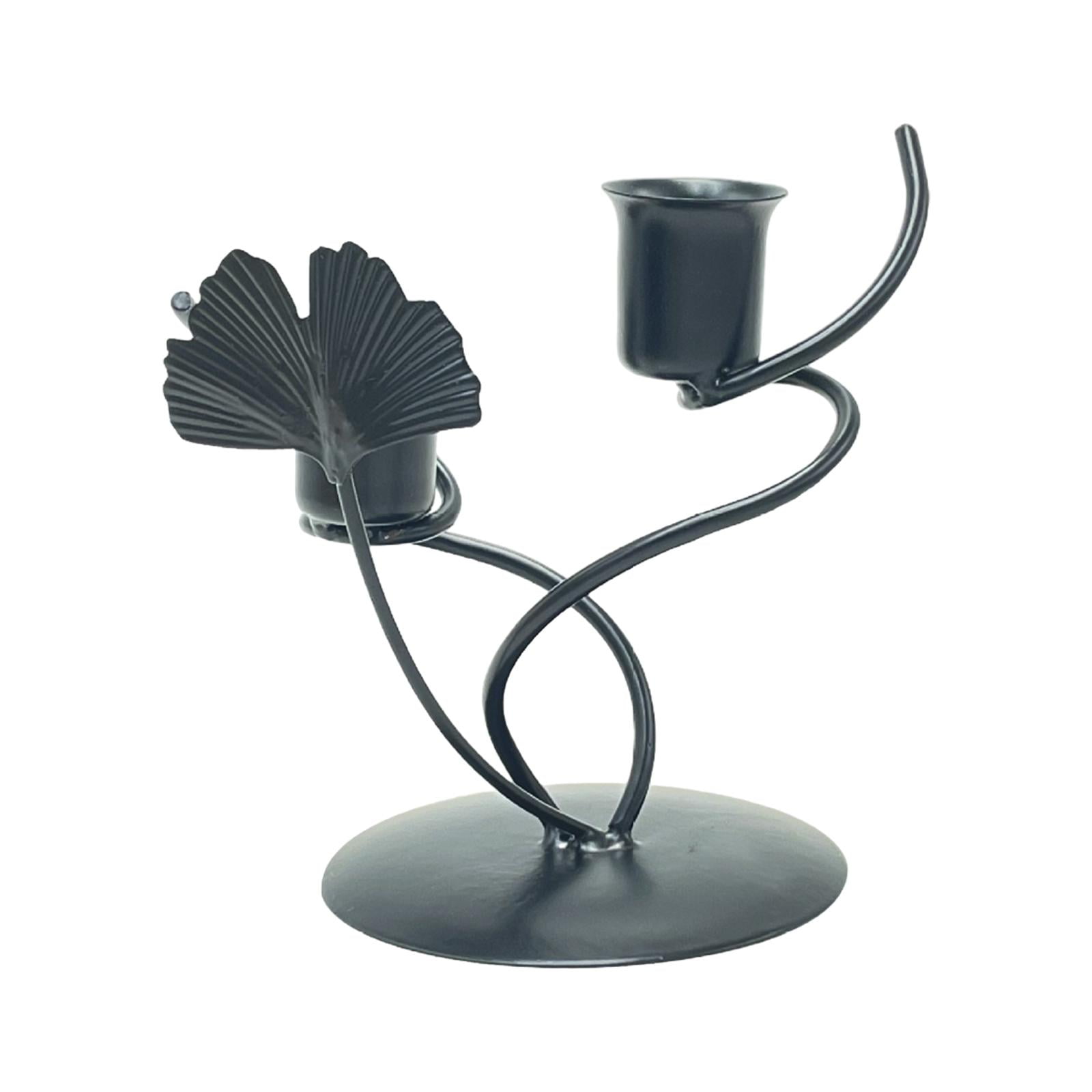 TISHITA Candleholder Centerpiece Decorative Candle Stand Ginkgo Leaf ...