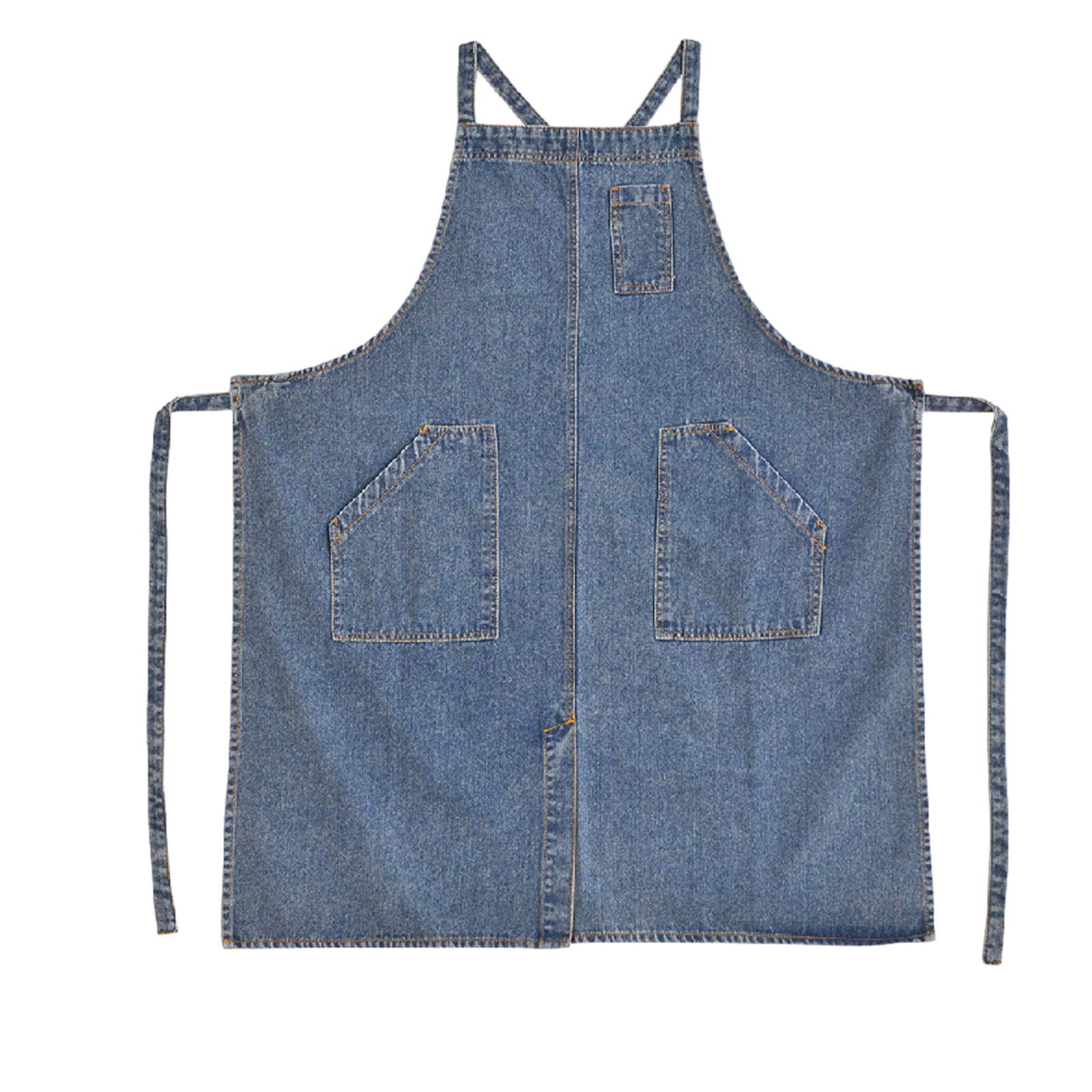 TISHITA Canvas Apron Chef Apron Water Drop Resistant Cooking Baking ...