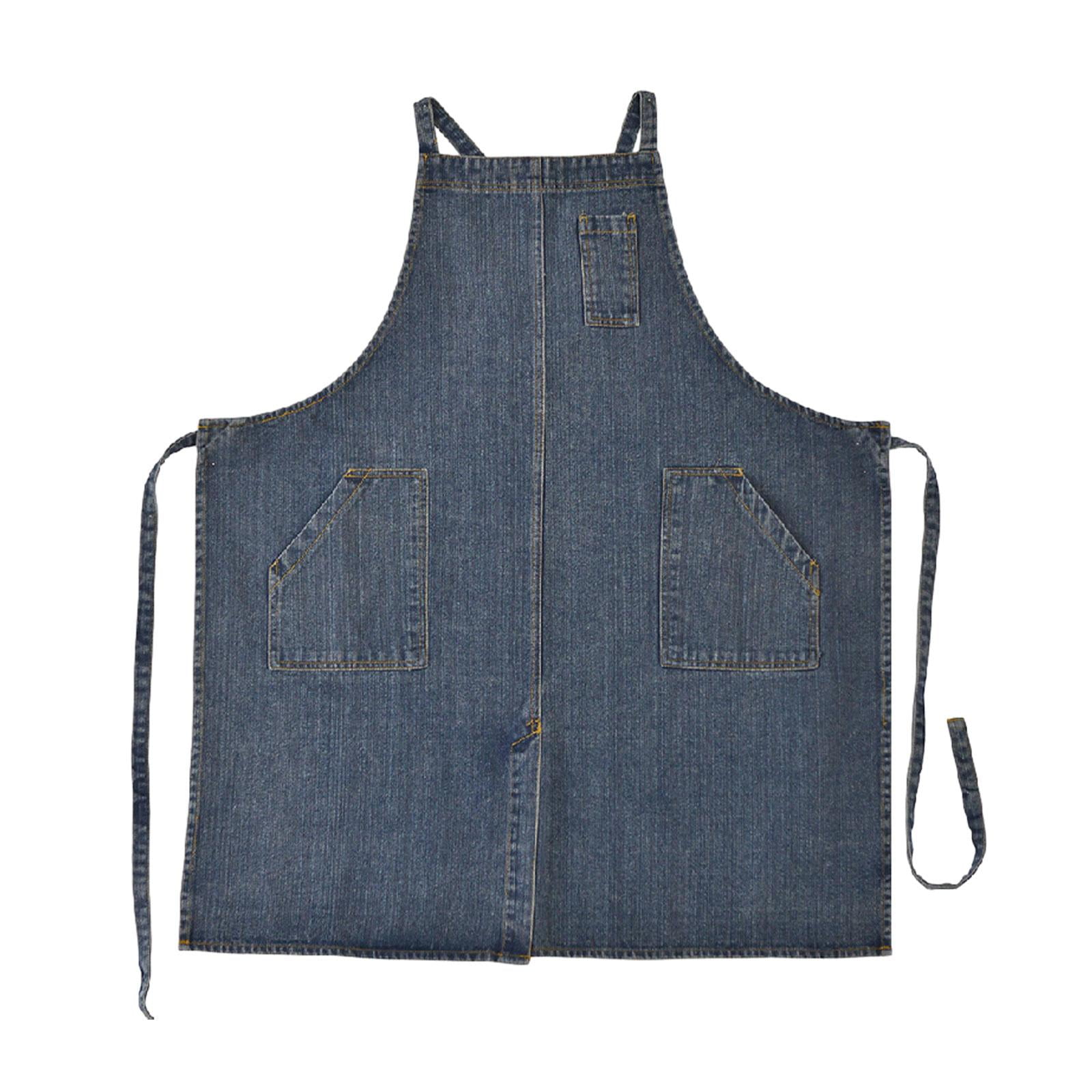 TISHITA Canvas Apron Chef Apron Water Drop Resistant Cooking Baking ...