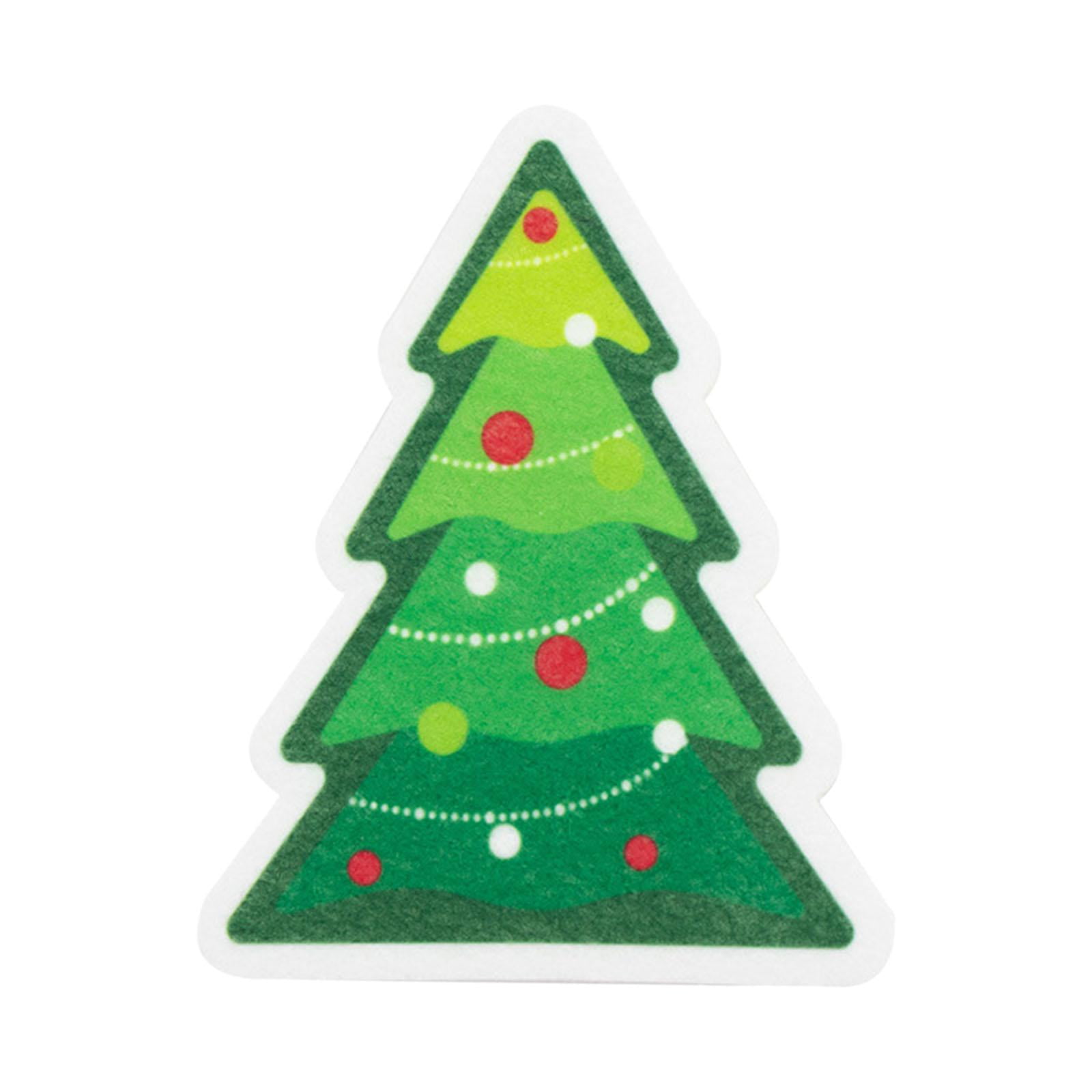 TISHITA Cartoon Print Dishcloth Christmas Themed Deep Cleaning Creative ...