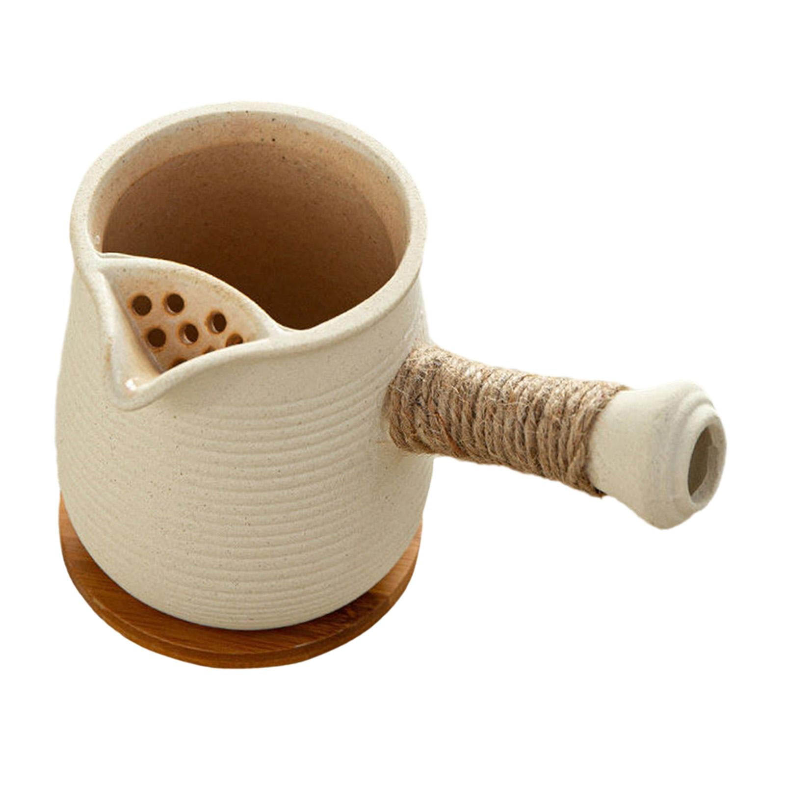 TISHITA Ceramic Teapot with Coaster Tea Infuser Durable with Rope ...