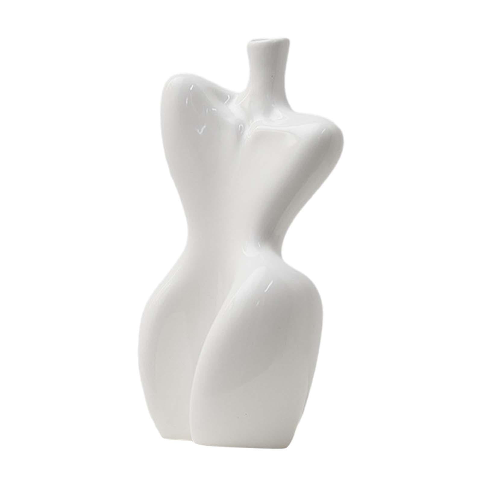 TISHITA Ceramic Vase Female Form Flower Vase Gift Photo Prop Body Vase ...