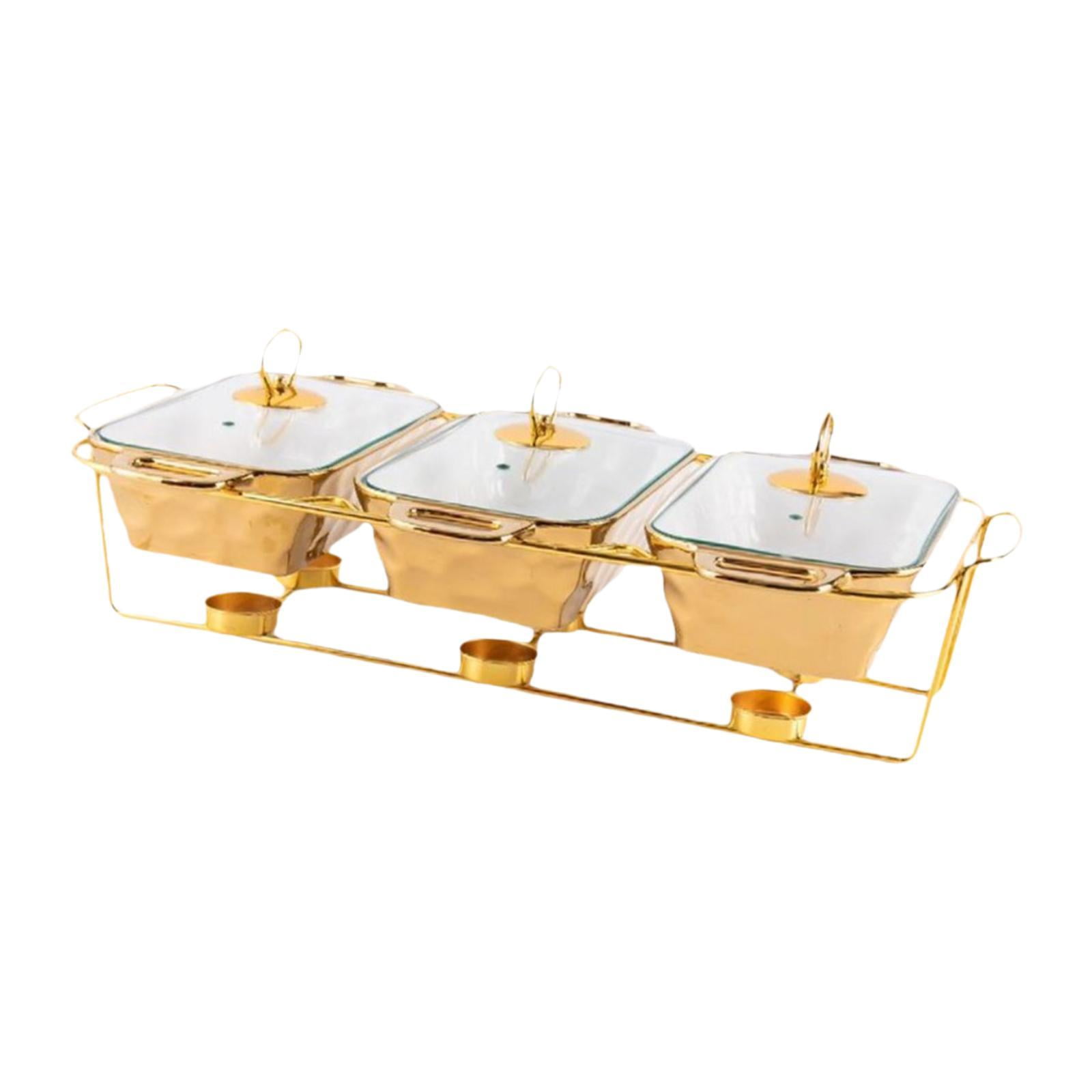 TISHITA Chafing Dish Buffet Set Ceramic Casserole Dish Rectangular ...