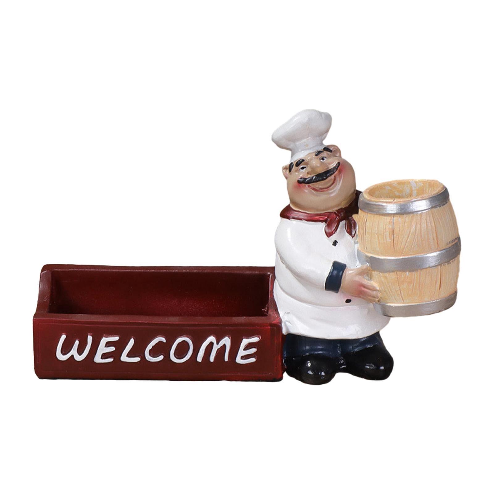 TISHITA Chef Figurine /Chef Decor Statue/ Collectible Craft Chef ...