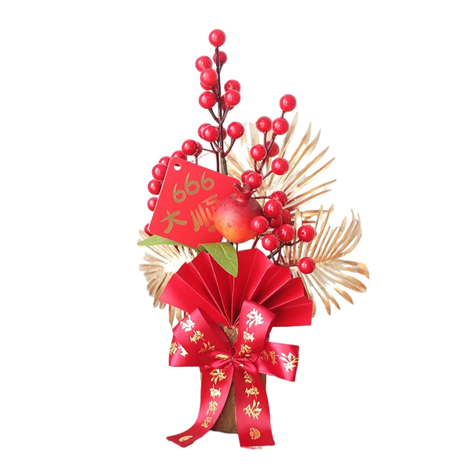 TISHITA Chinese New Year Decoration Good Luck Desktop Ornament Ceremony ...