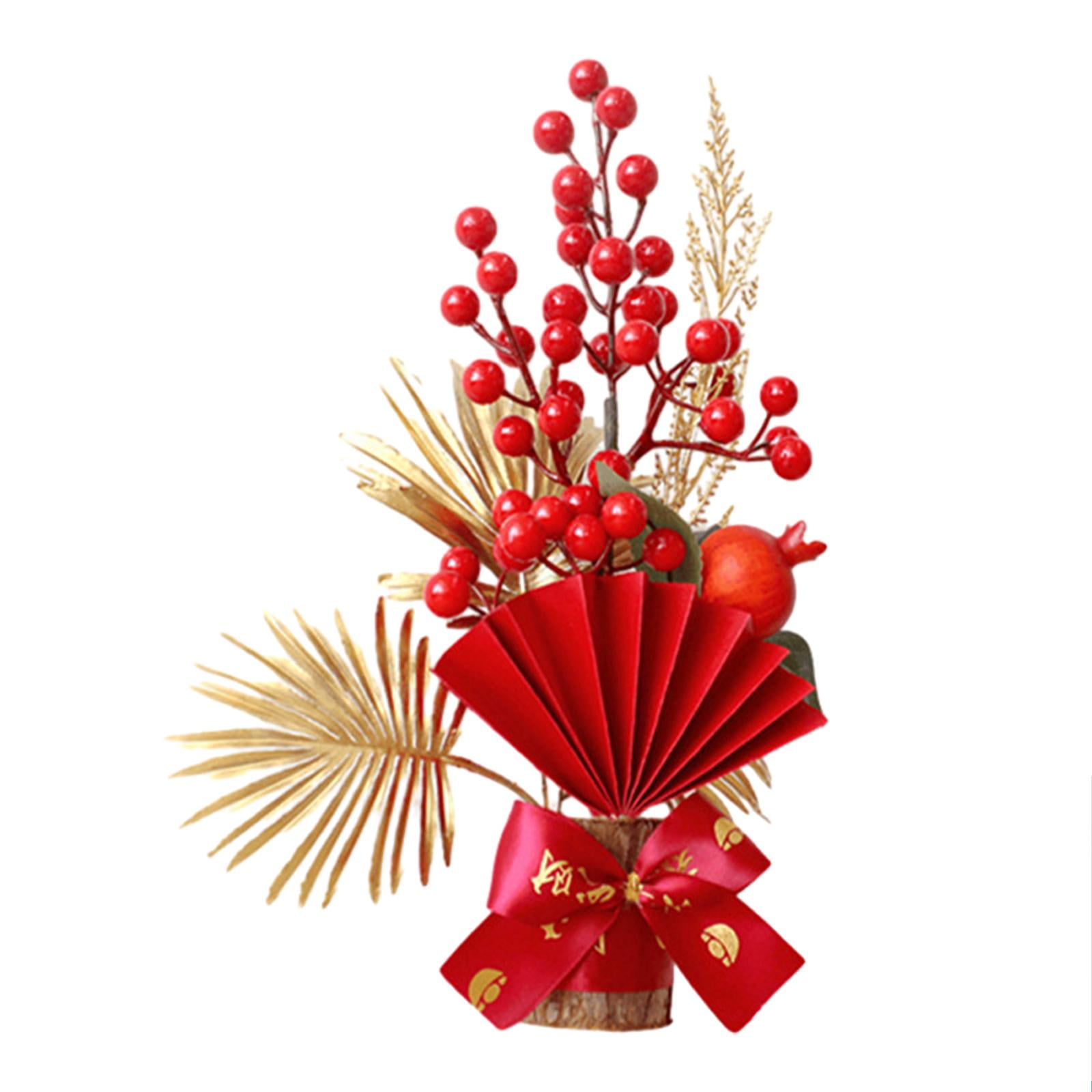 TISHITA Chinese New Year Decoration Good Luck Desktop Ornament Ceremony ...