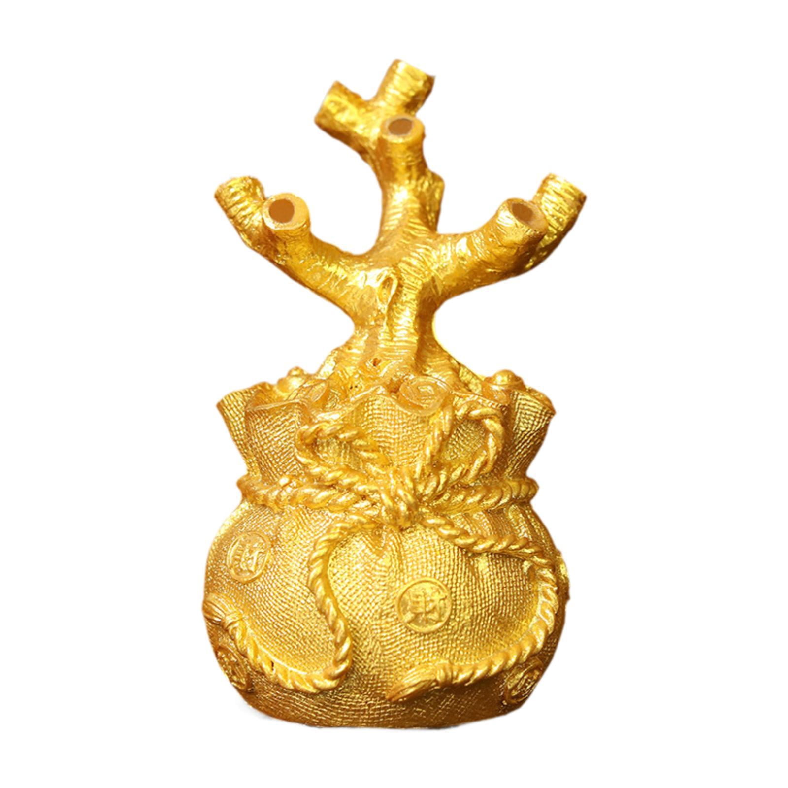 TISHITA Chinese Yuanbao Money Tree Ornament Birthday Gift Crafts Home ...