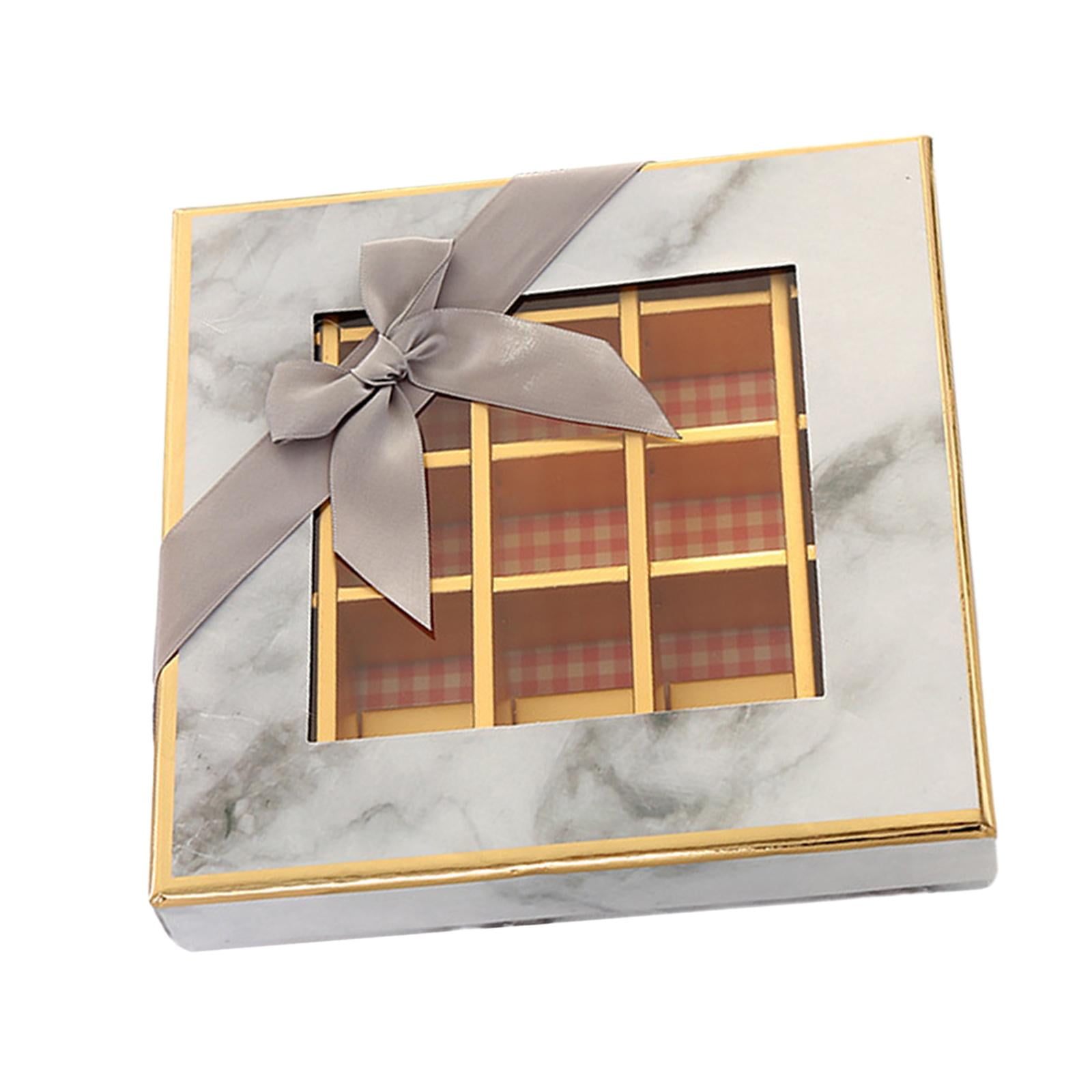 TISHITA Chocolate Box Empty 9 Grids Gift Box Multipurpose Valentines ...