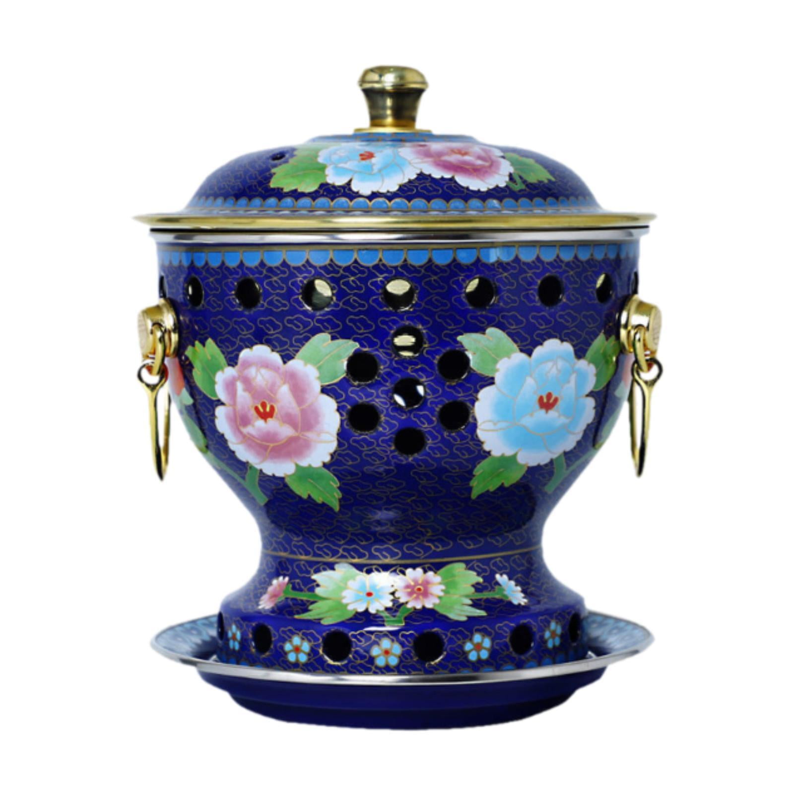TISHITA Cloisonne Hot Pot Copper Hot Pot Chinese Hot Pots Copper Buffet ...