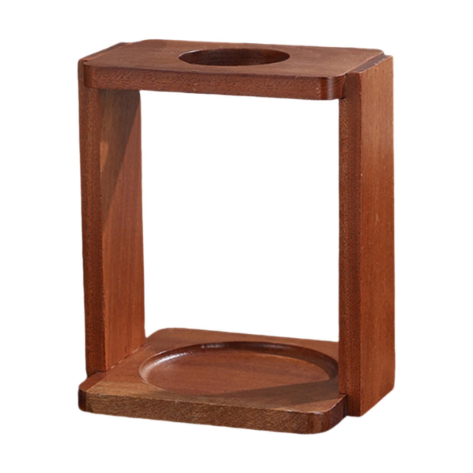 TISHITA Coffee Filter Cup Stand Coffee Cup Holder Wooden Sturdy ...