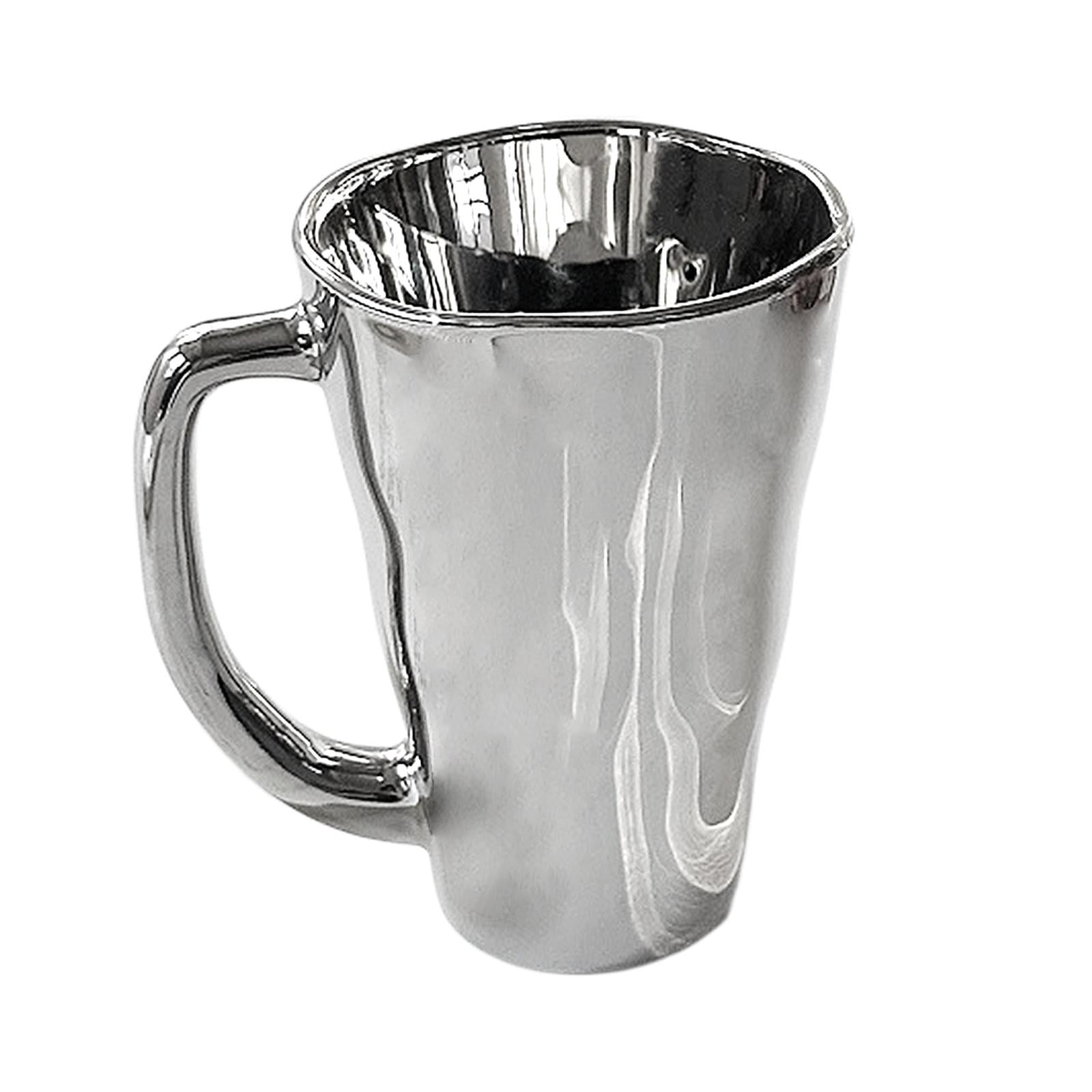 TISHITA Coffee Glass Mug Glass Cup Portable Multipurpose Novelty Milk Mug Tea Cup for Beer Juice ...