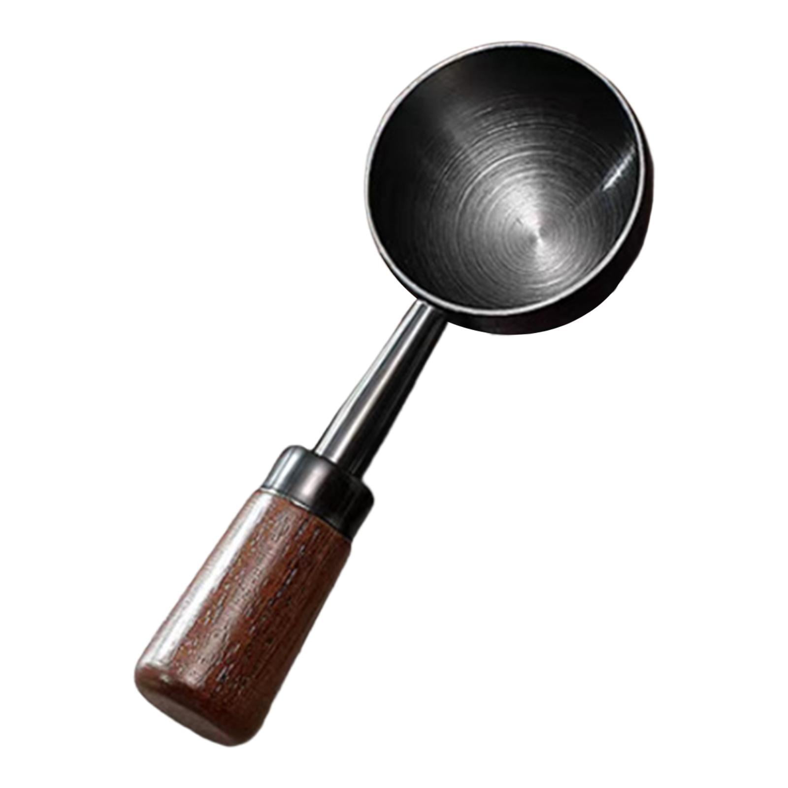 TISHITA Coffee Spoon Coffee Bean Spoon Teaspoon Wood Handle Spice ...