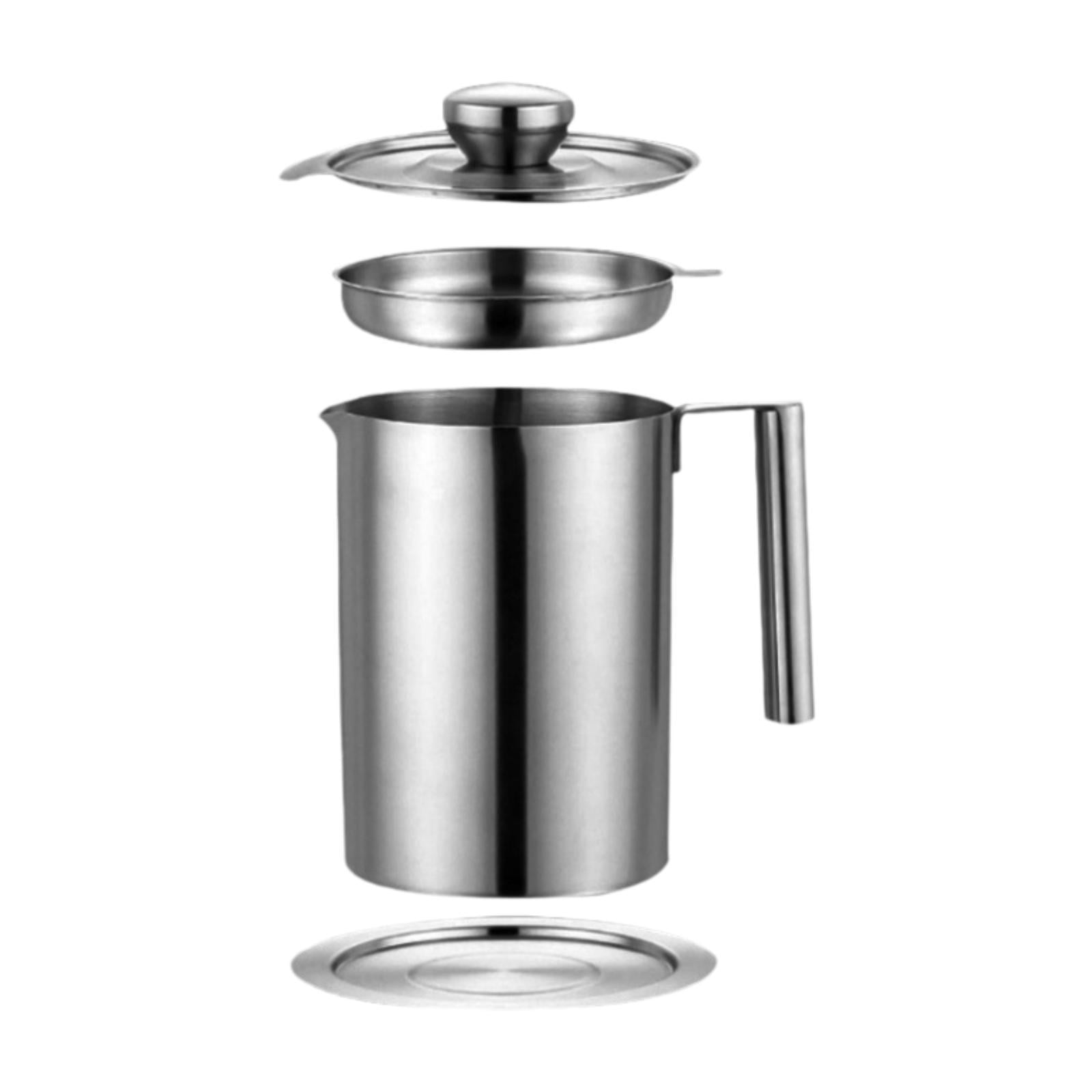 TISHITA Container with Strainer Cooking Oil Keeper with Lid Separator ...