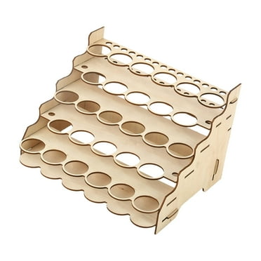 Kokiya 1 piece DIY Wooden Pigment Paint Rack Paint Modular Organizer ...
