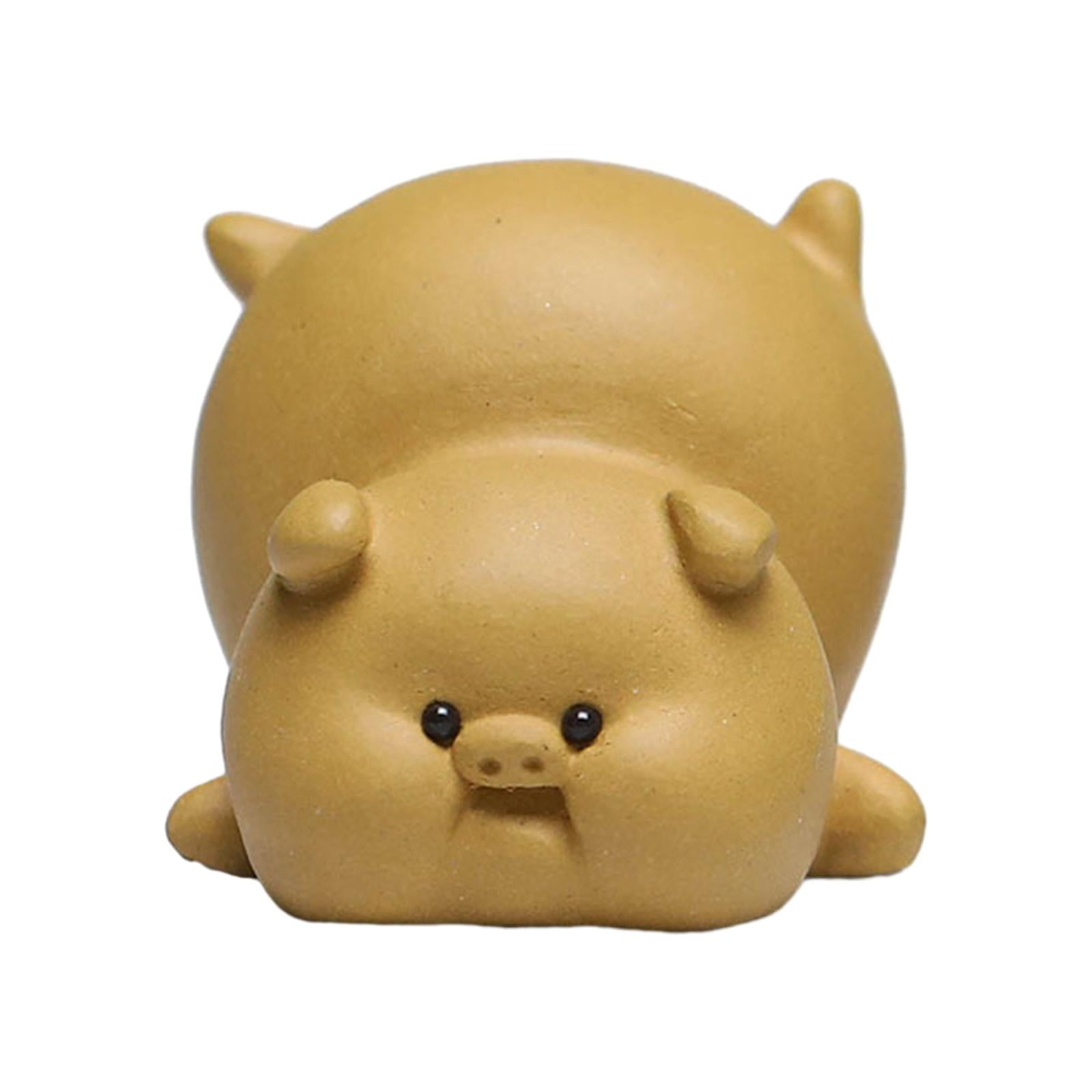TISHITA Cute Pig Funny Sculpture Cute Animal Figurines Creative ...