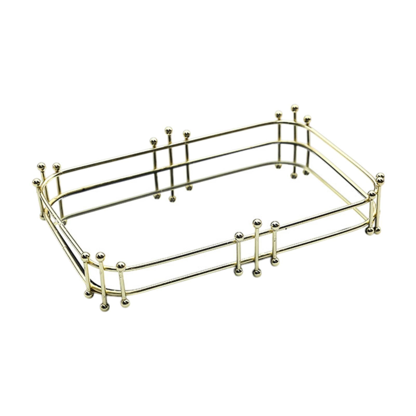 TISHITA Decorative Mirror Tray Vanity Tray Jewelry Organizer for Bar ...