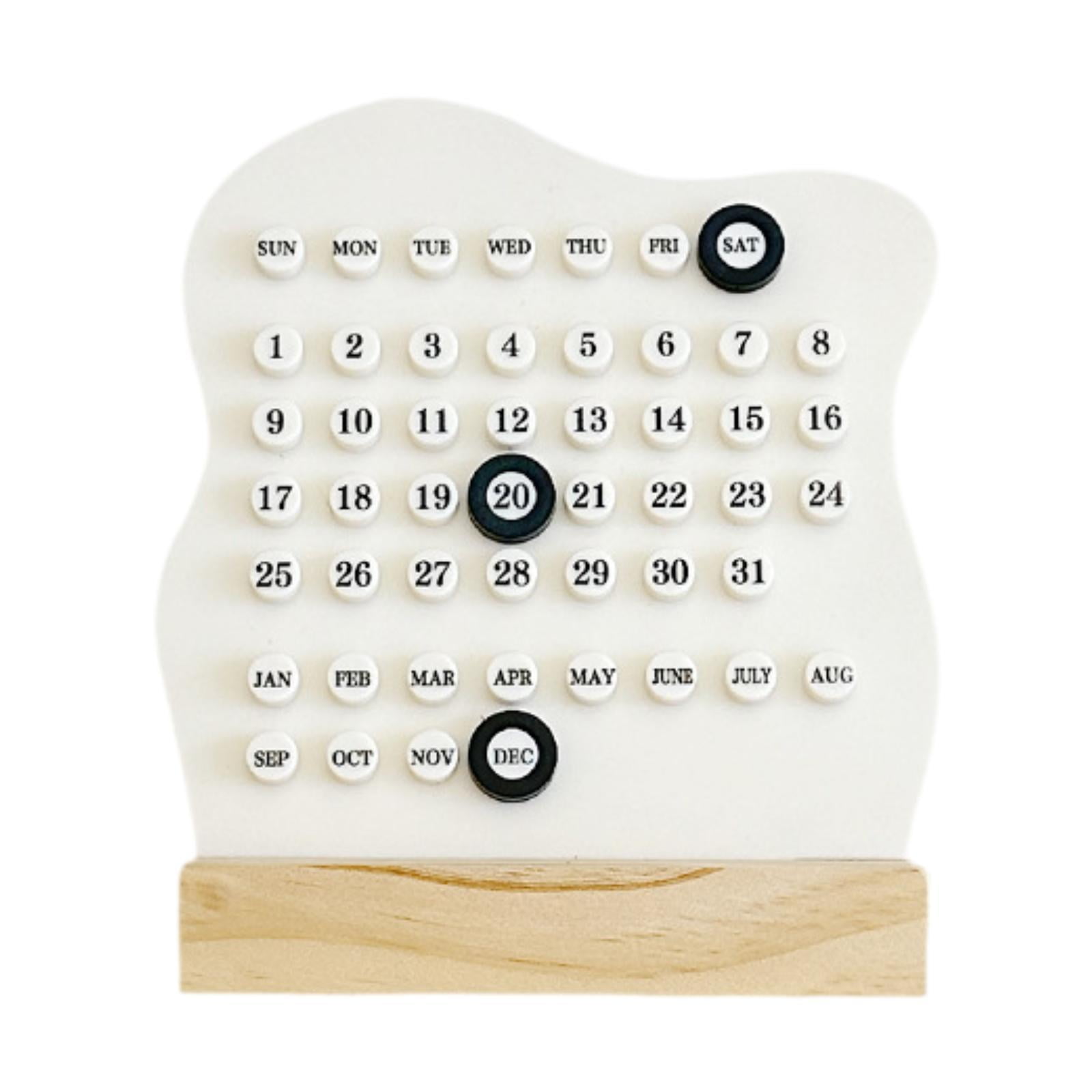 TISHITA Desk Calendar Desk Decoration Desk Accessories Cute Unique ...