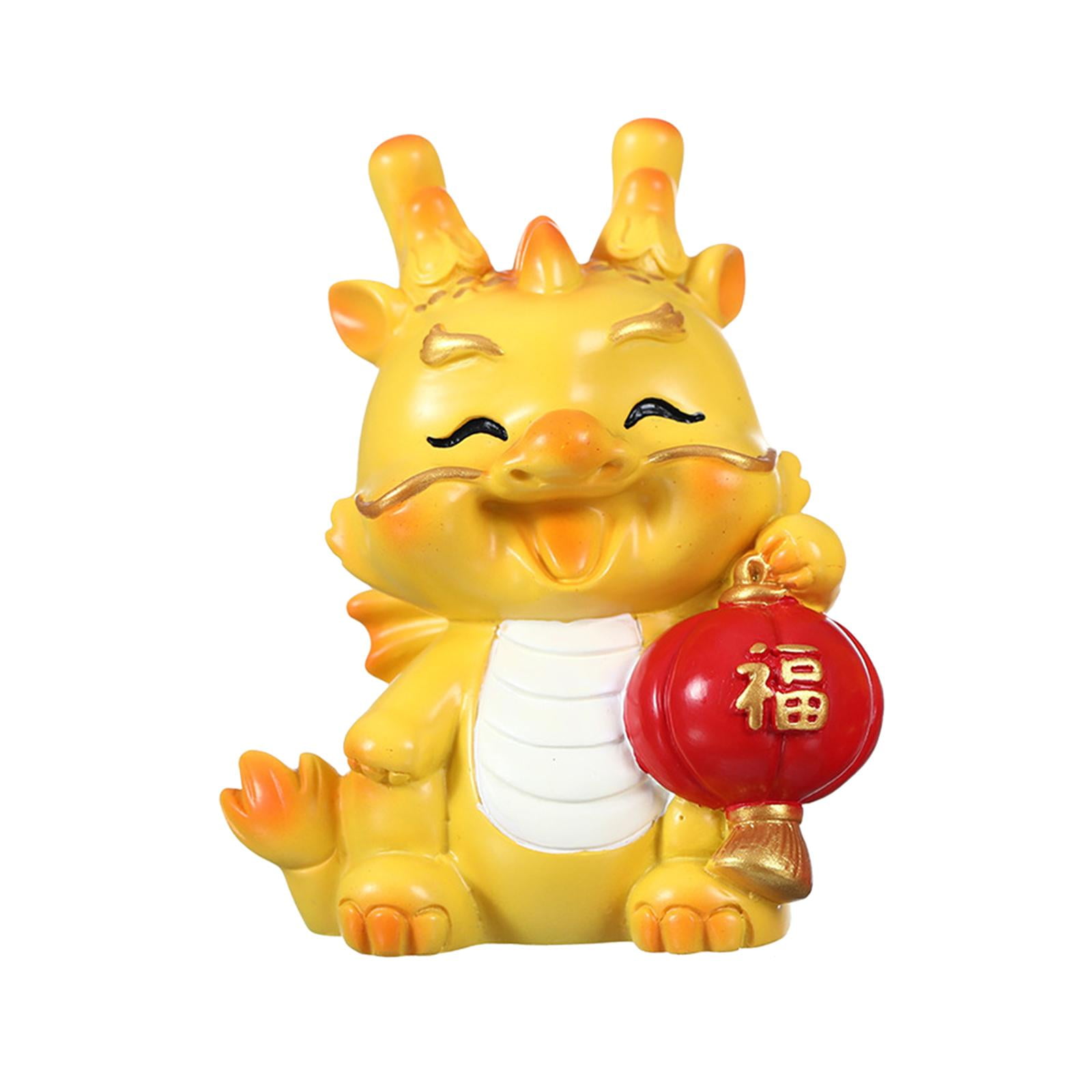 TISHITA Desktop Ornament Dragon Statue Creative Cute Dragons Sculpture ...